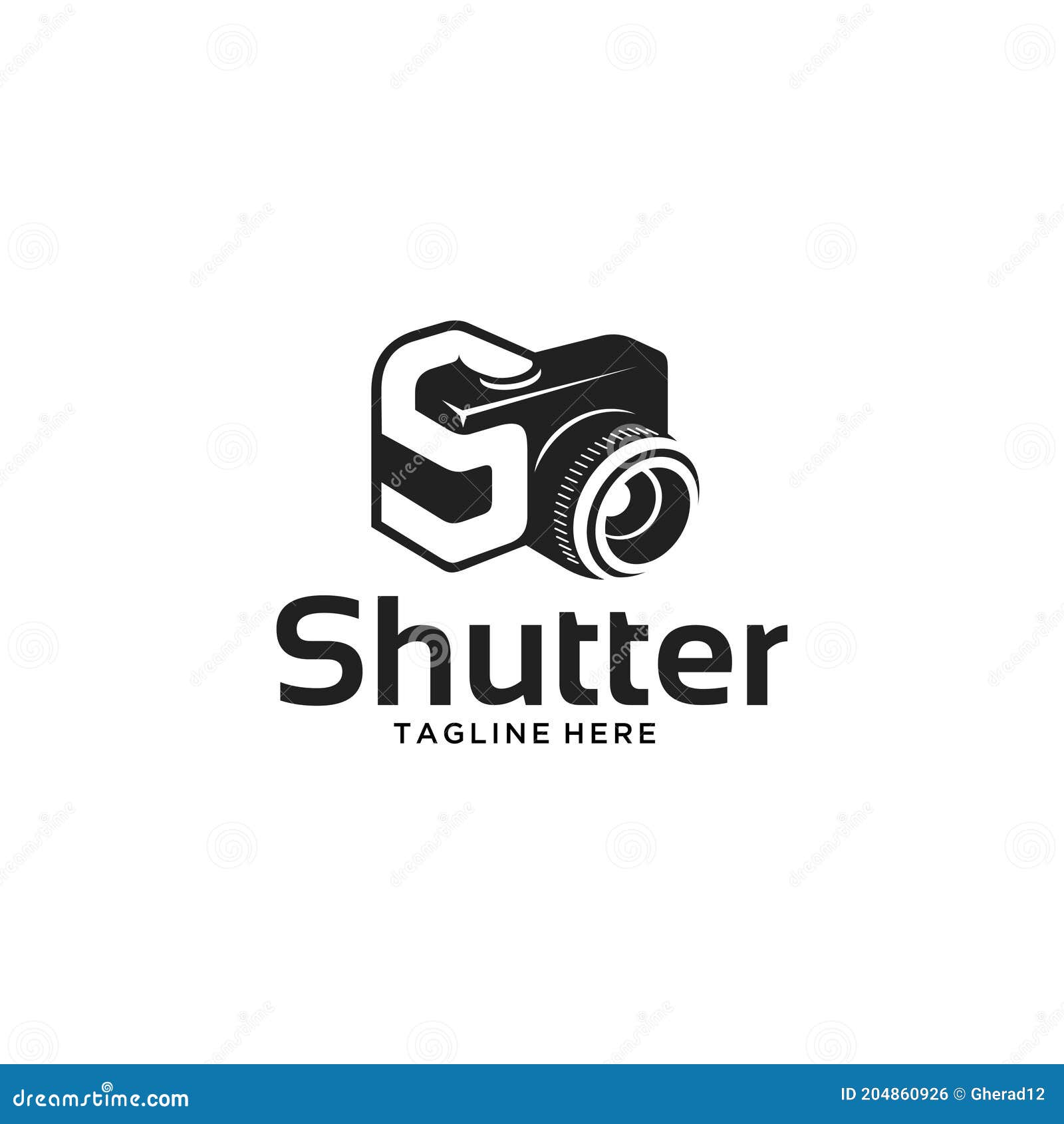 Letter S Shutter Studios Badges Logo Design Cartoon Vector ...