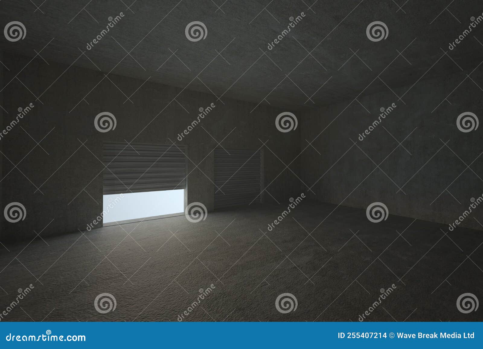 Shutter Opening in Dark Room Stock Illustration - Illustration of open ...