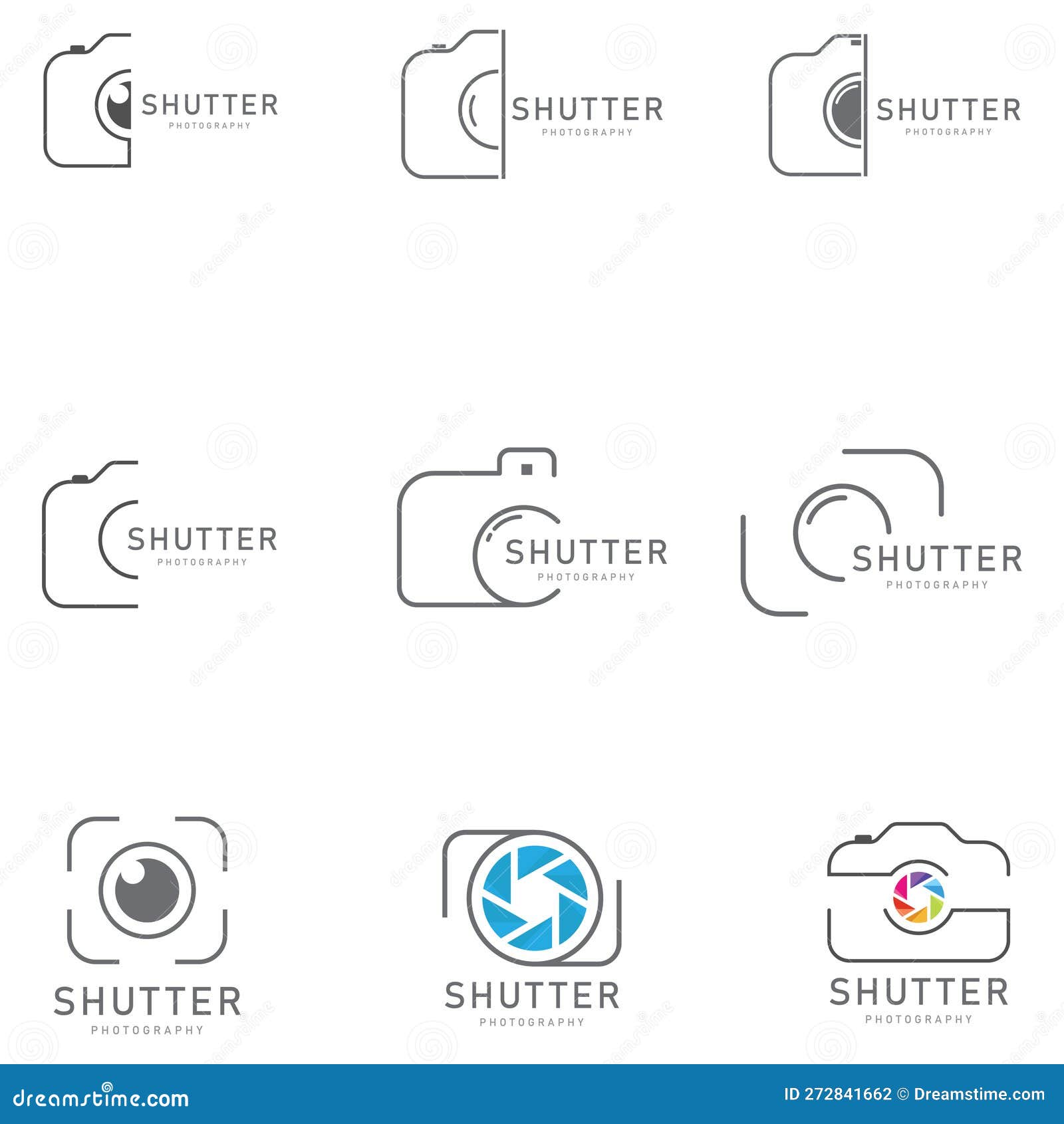 Shutter Photography Logo Design Template Vector Icon. Stock Vector ...