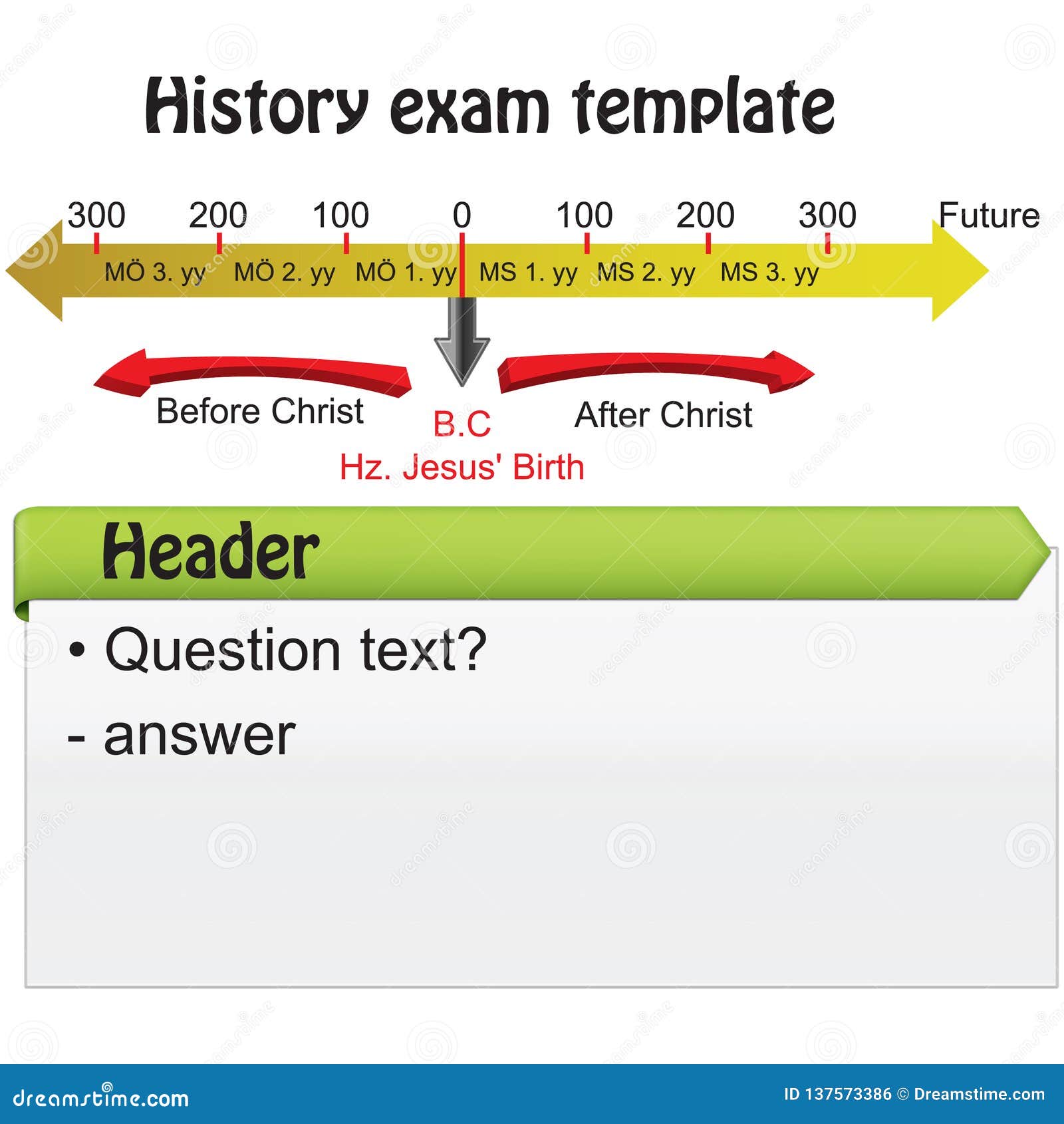 Geologic Time Scale With Chronological Evolution Timeline Tiny Person ...