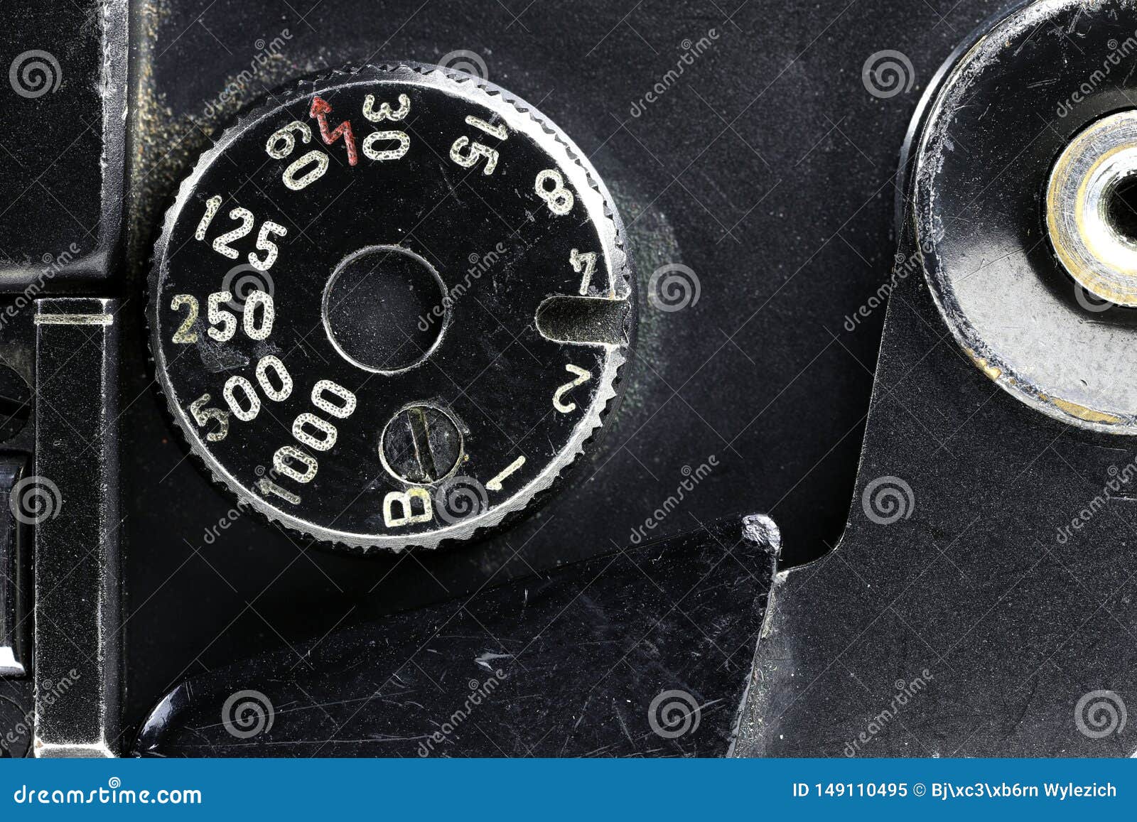 Shutter speed dial stock image. Image of mechanics, speed - 149110495
