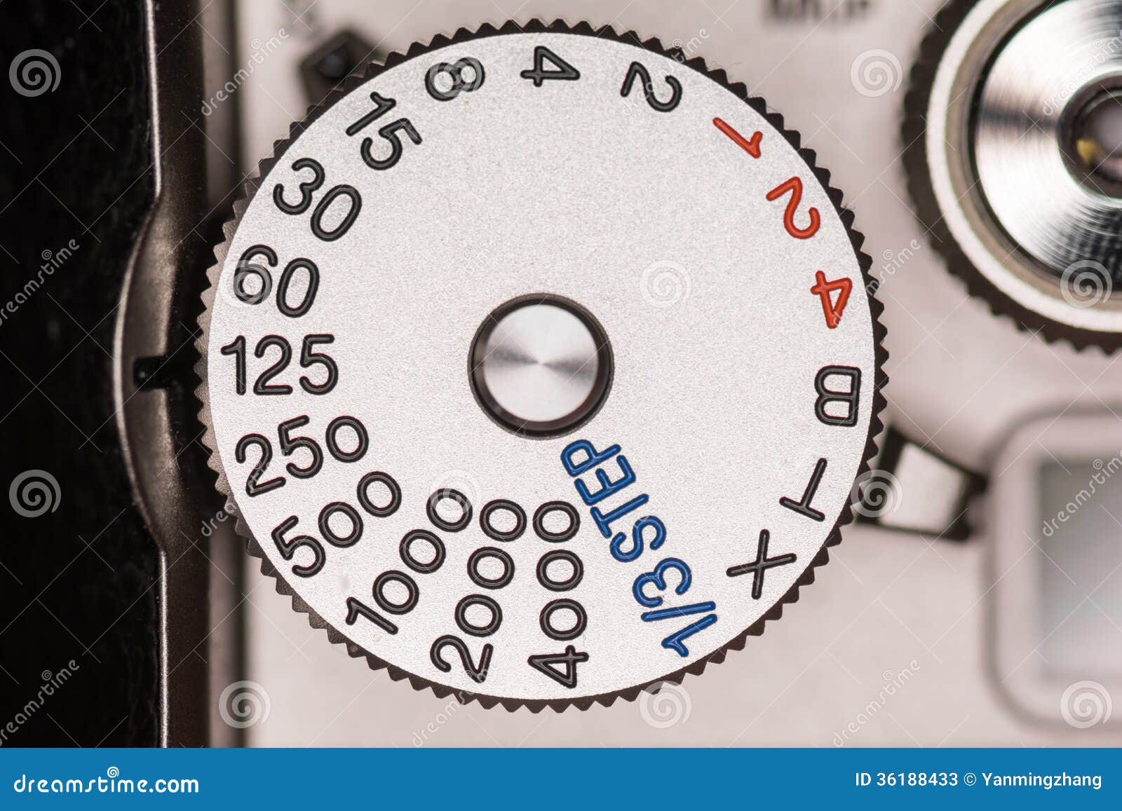 Shutter Speed Dial on a Camera Stock Image - Image of material, hard ...
