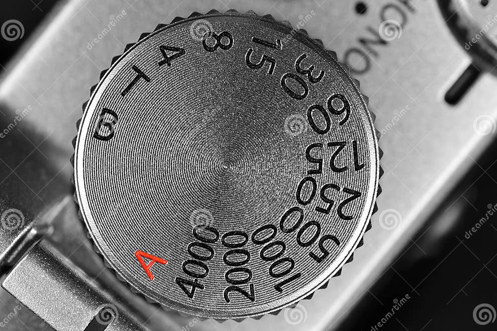 Shutter Speed Dial stock image. Image of highlighted - 100843581