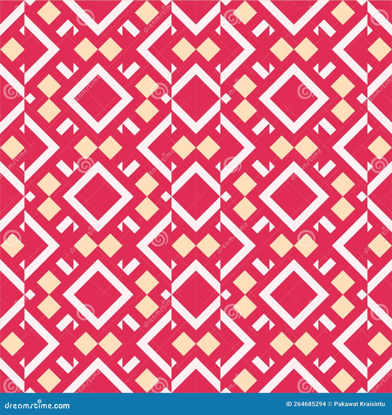 The Red Square Fabric Seamless Material Wallpaper Stock Illustration ...