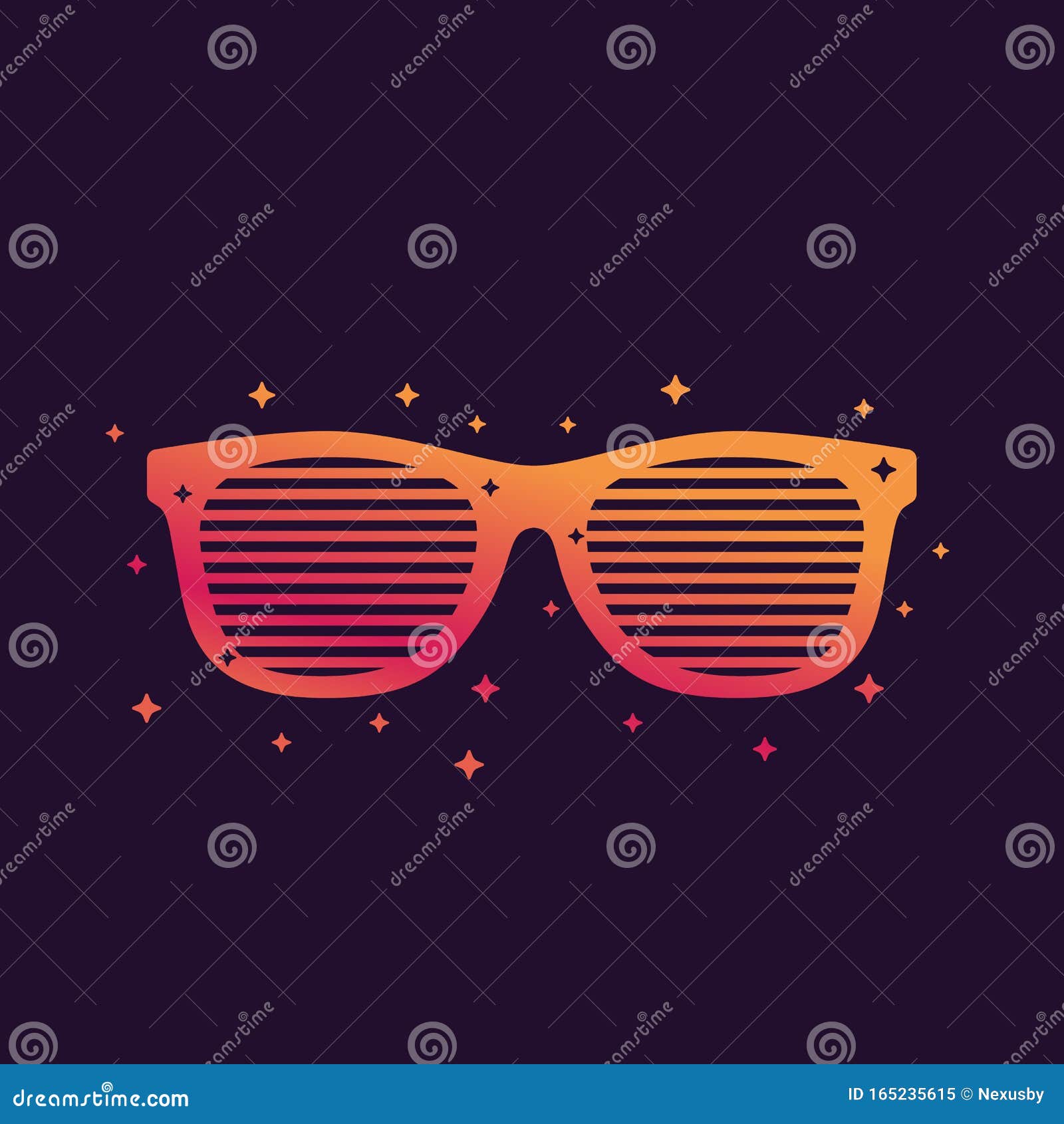 Shutter Sunglasses, Shades Vector Stock Vector - Illustration of funky ...
