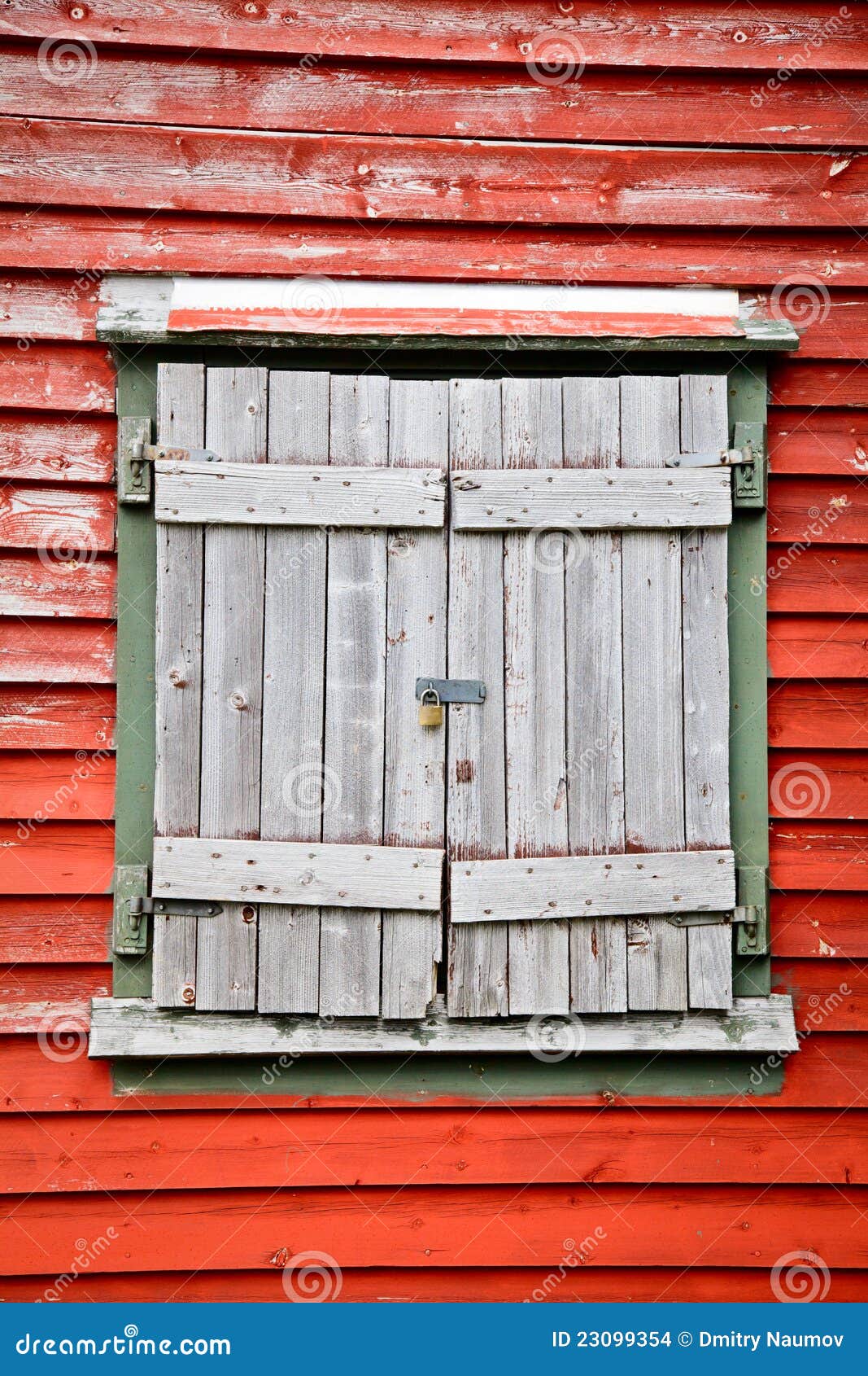 Shuttered Window stock photo. Image of plank, timber - 23099354