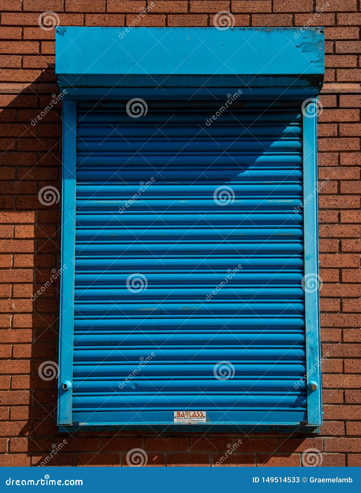 A Shuttered Window Against a Brick Wall Widnes April 2019 Editorial ...