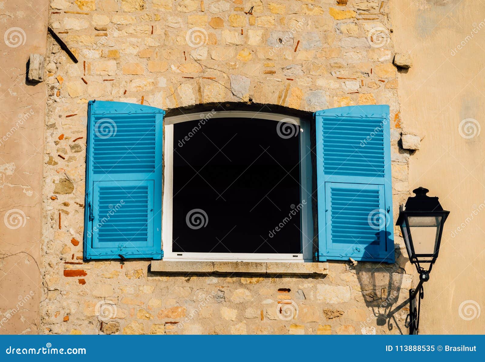 Shutters in Provence, France Stock Image - Image of beautiful, frame ...