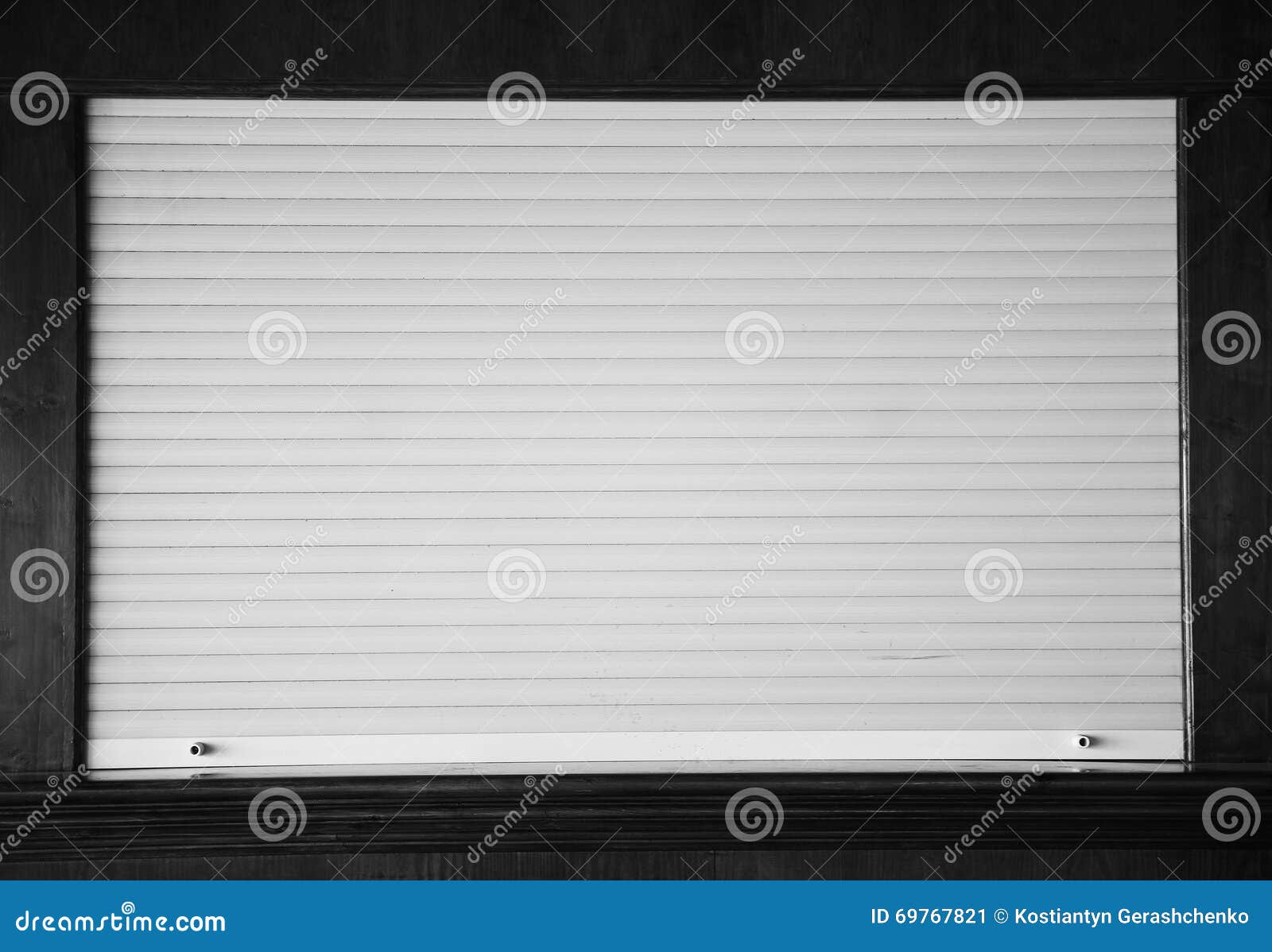 Shutters on the Shop Window Stock Image - Image of protection, metal ...