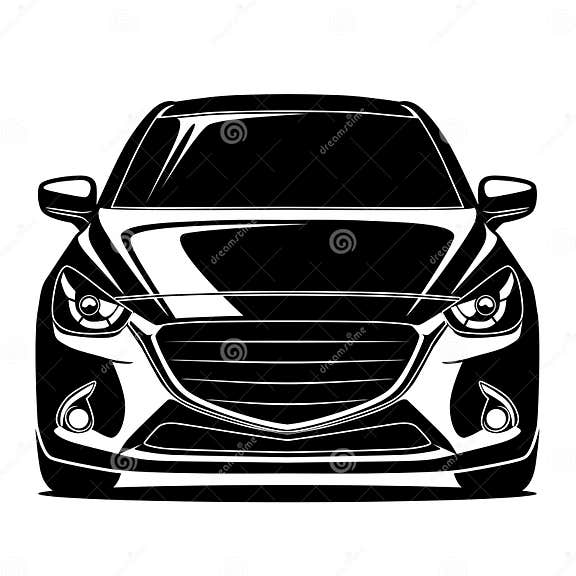 Japanese Small Hatchback Car Vector Illustration Stock Vector ...