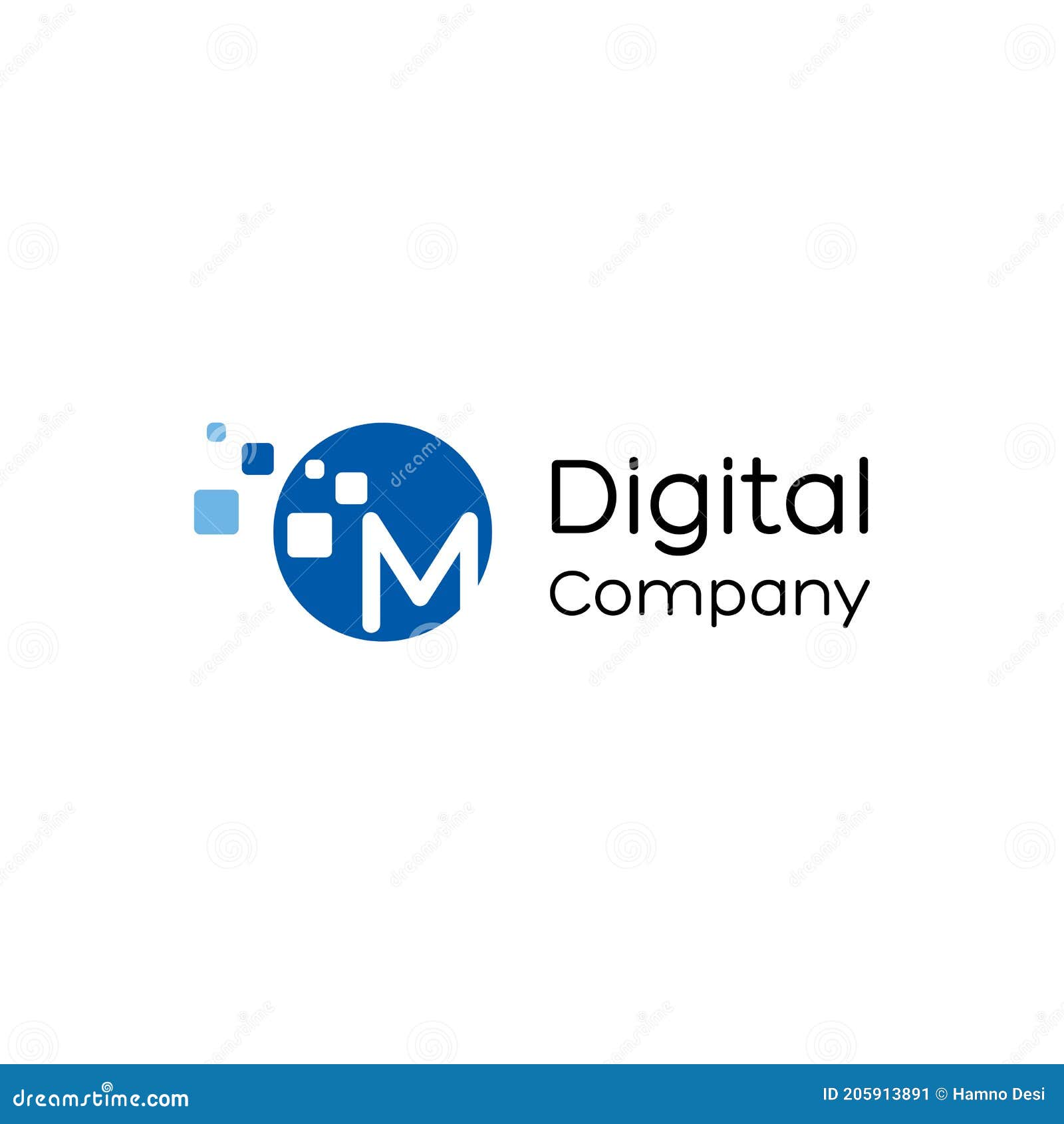 Letter M Digital Logo, Technology and Digital Logotype Stock Vector ...