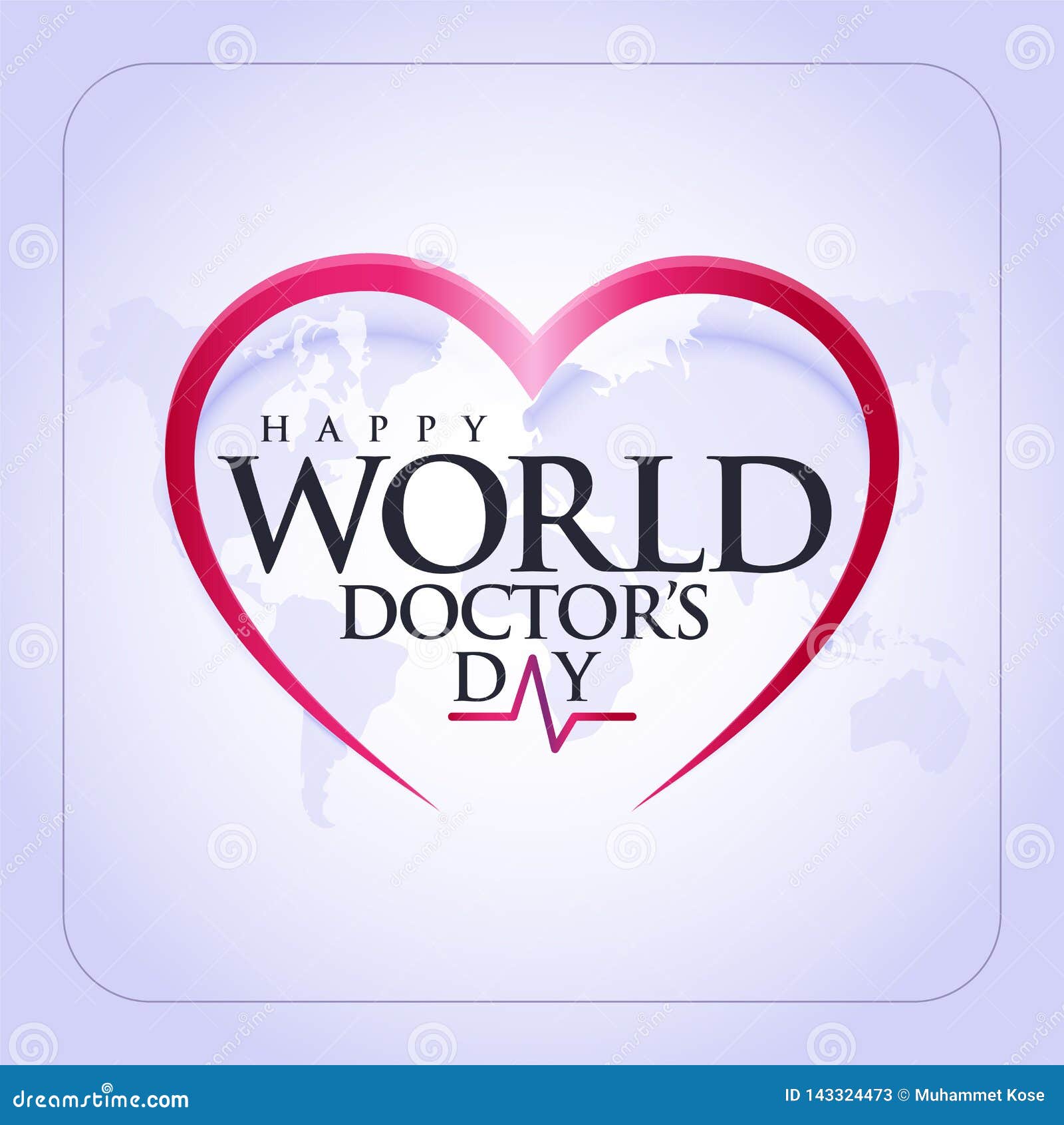 March 30 World Doctor`s Day Concept Greeting Card National Doctors