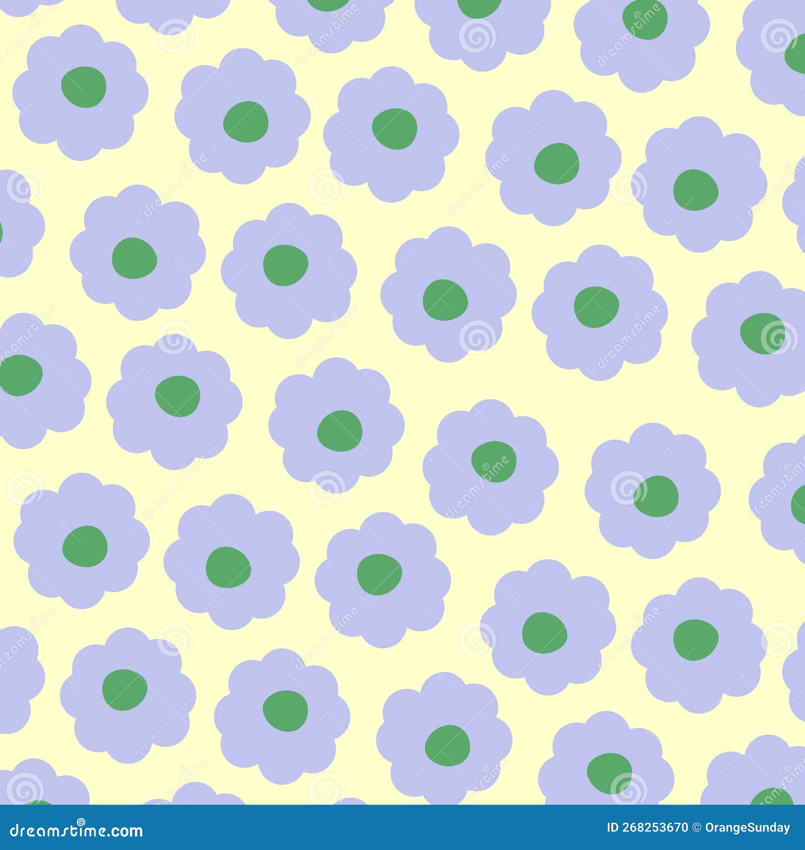 Preppy Blue Flower Checkered Pattern Royalty-Free Stock Image ...