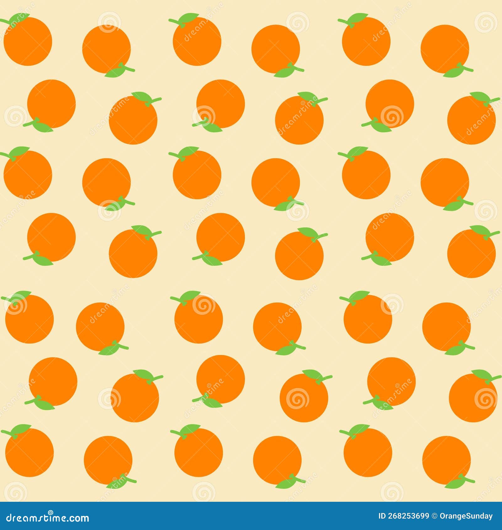 Preppy Hippie Oranges Y2K Indie Pattern Stock Illustration ...