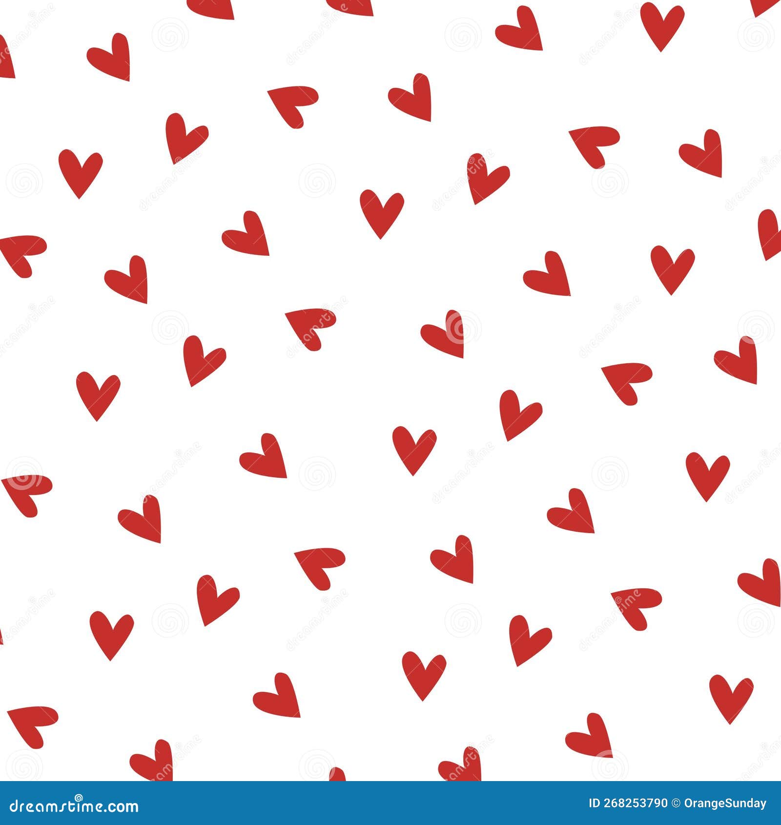 Preppy Red White Heart Pattern Stock Illustration - Illustration of ...