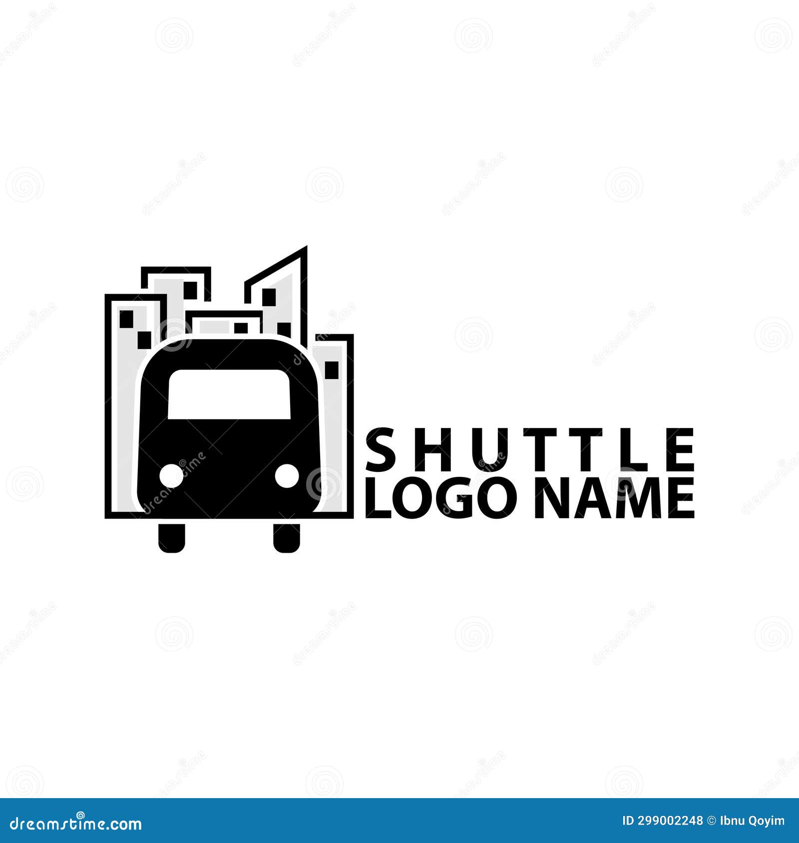 Shuttle Bus City Town Logo Design Vector Stock Illustration ...