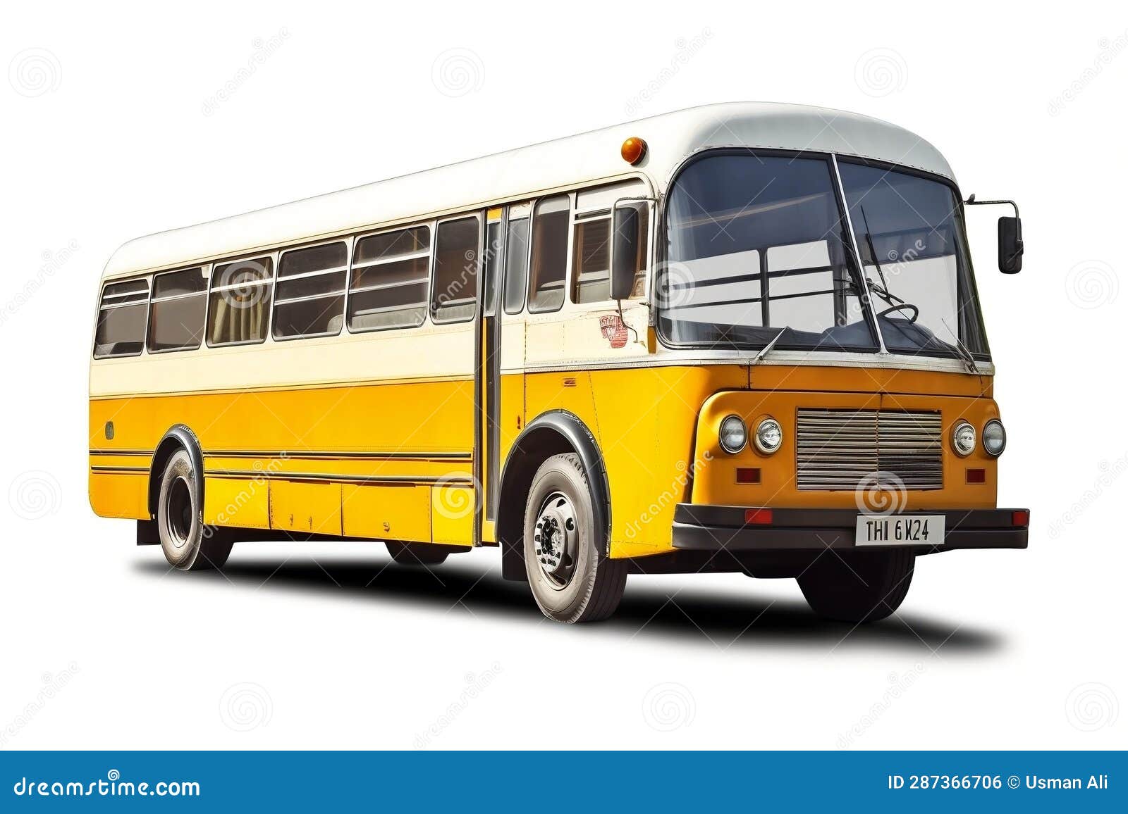 Shuttle Bus Isolated on Transparent Background. AI Stock Illustration ...