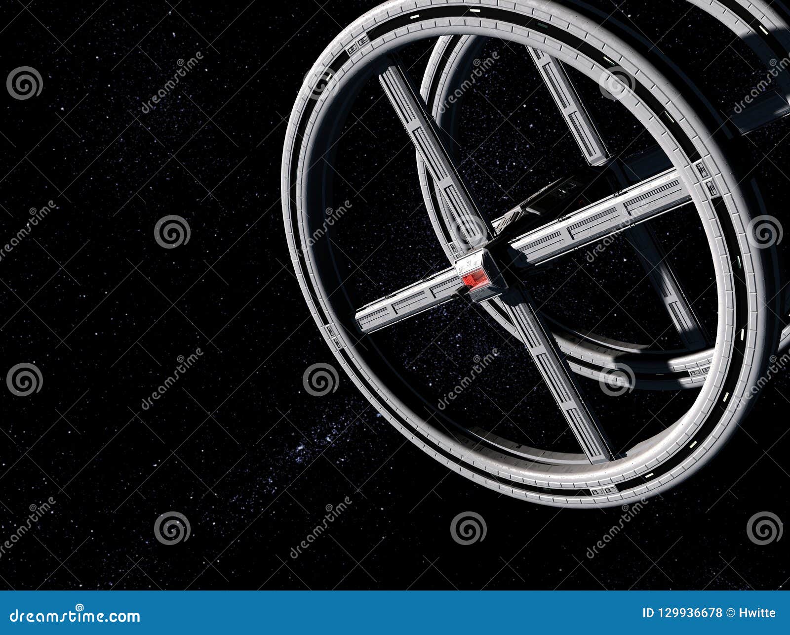 Space Station Shuttle Landing Bay Stock Photo - Image of 3drendering ...