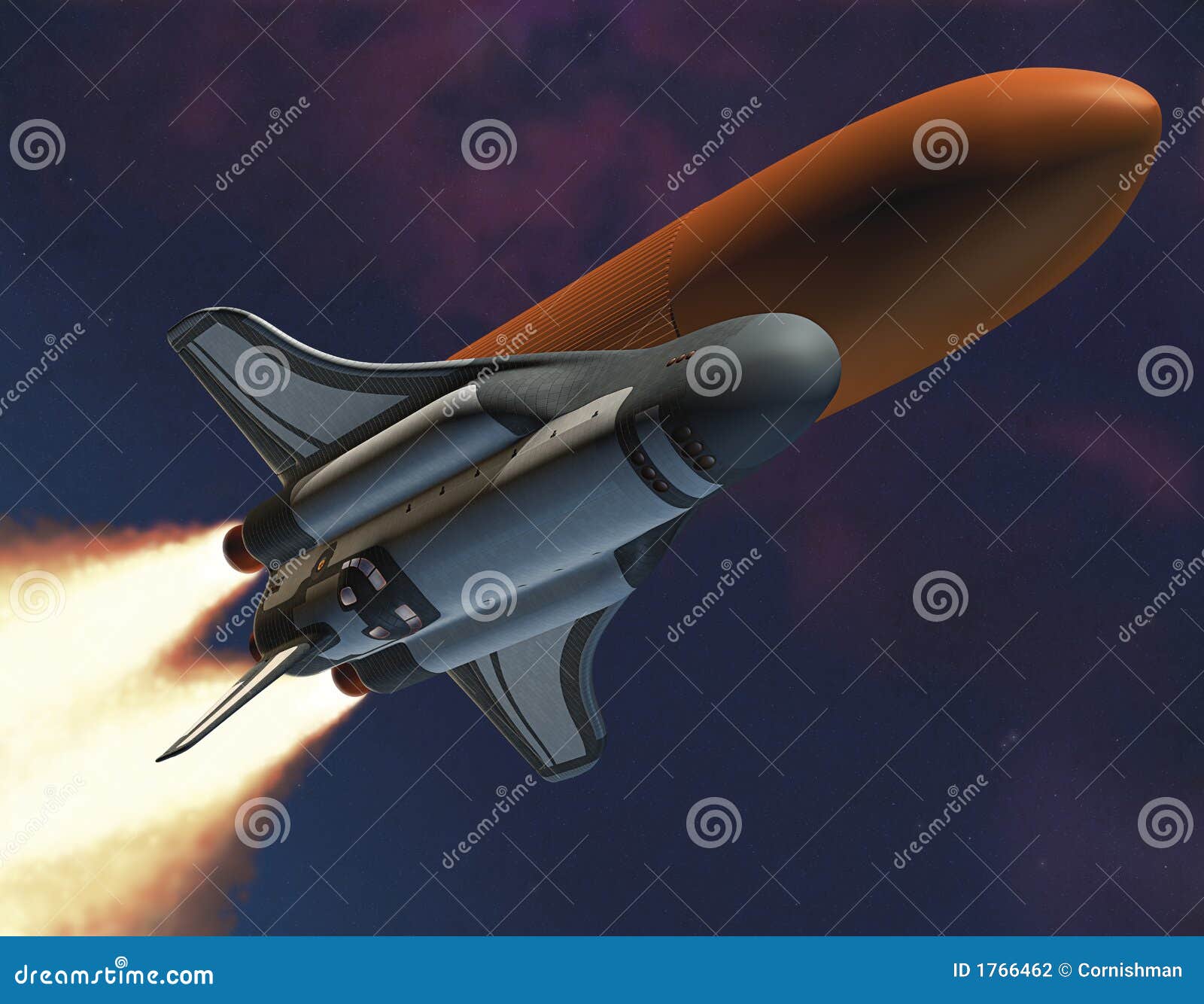Shuttle Launch stock illustration. Illustration of space - 1766462