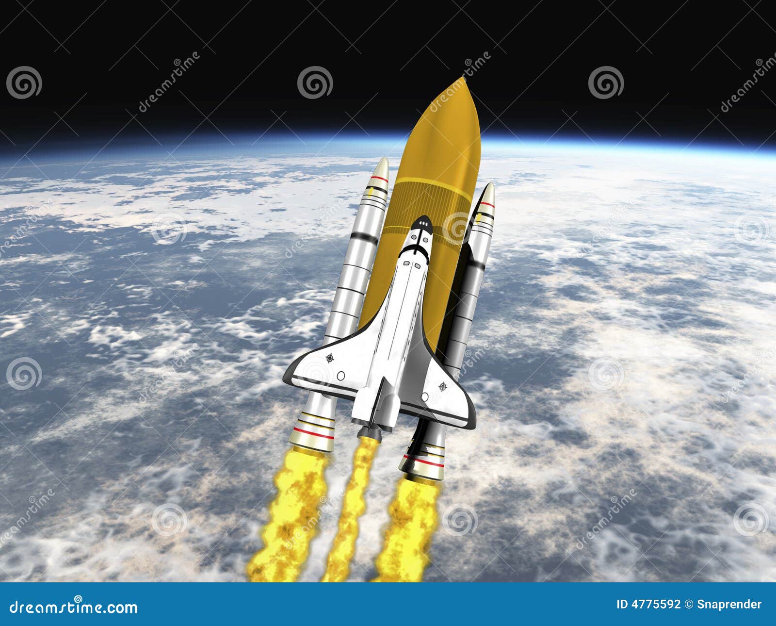 Hd Space Shuttle Leaving Earth