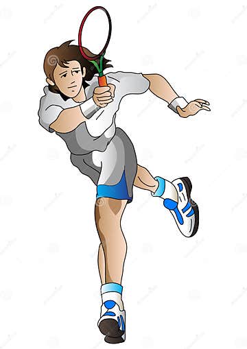 Shuttle player stock illustration. Illustration of details - 7296166