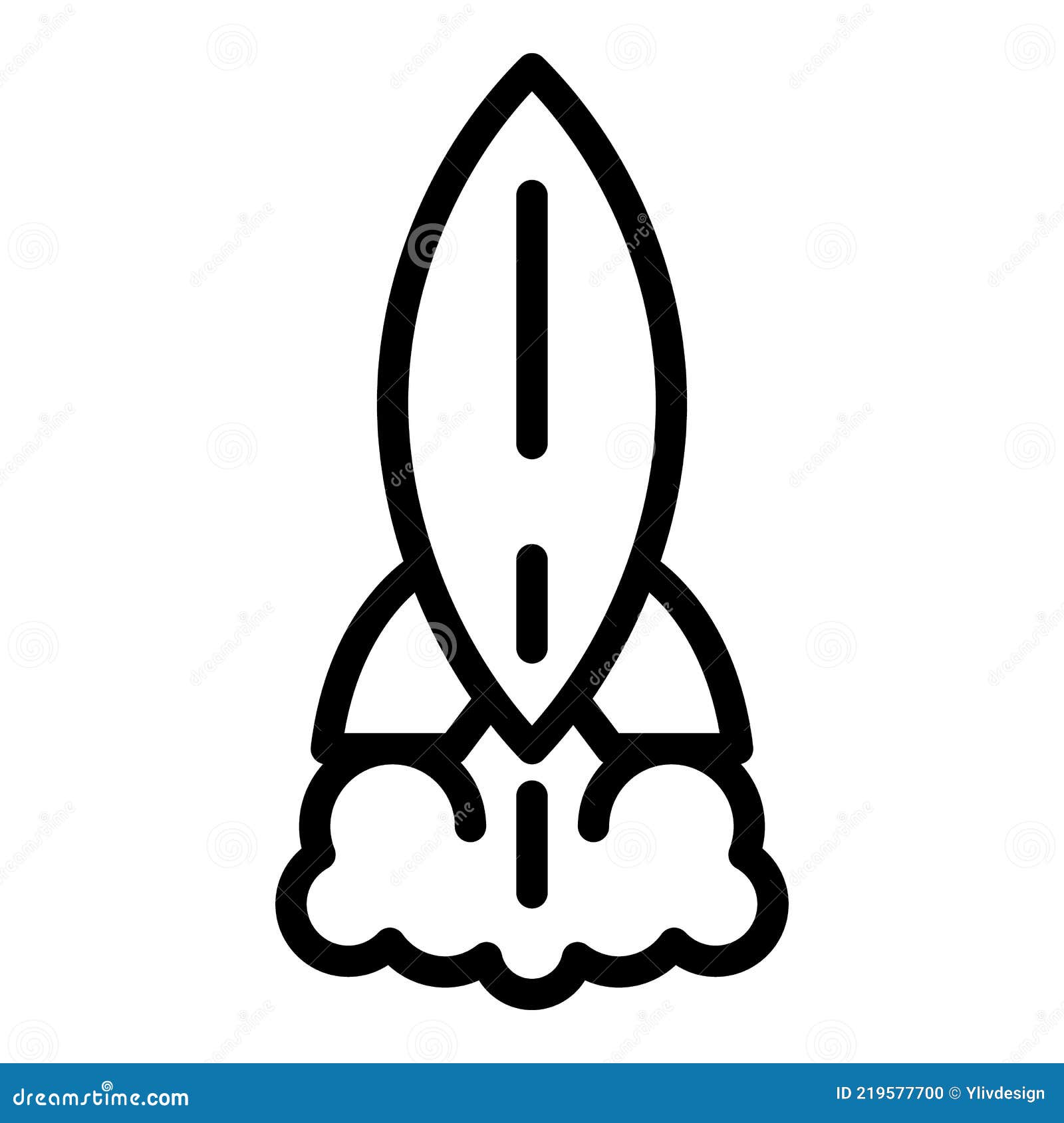 Shuttle Project Icon, Outline Style Stock Vector - Illustration of thin ...