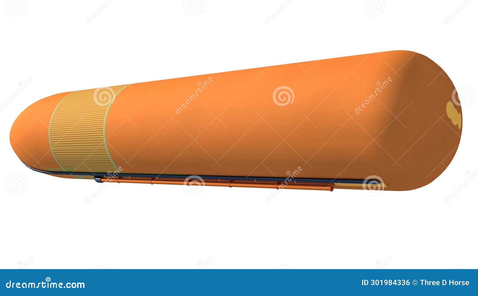 Shuttle Rocket External Tank 3D Rendering on White Background Stock ...