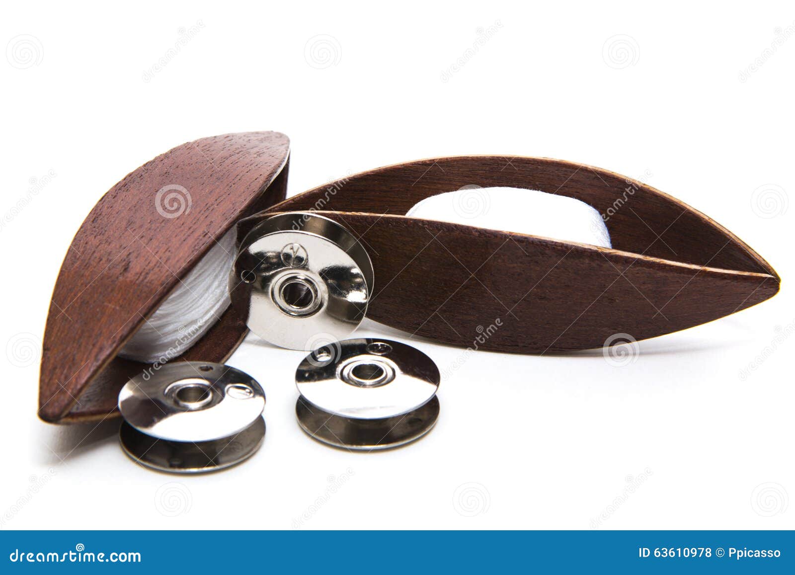 Shuttle for Tatting on a White Background Stock Photo - Image of ...