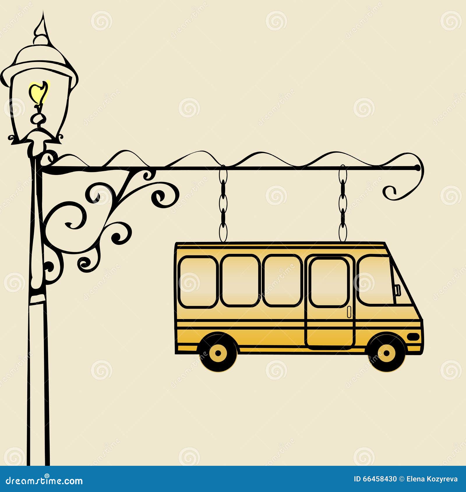 Shuttle van stop sign stock vector. Illustration of shuttle - 66458430