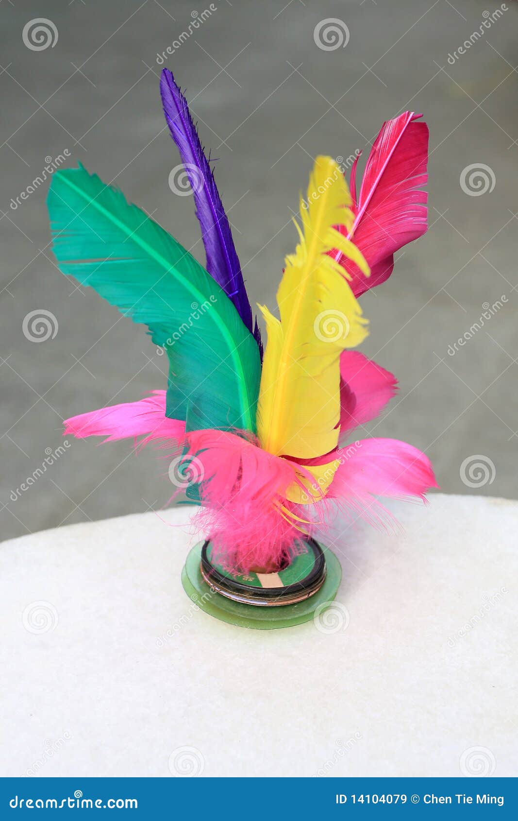 Shuttlecock stock image. Image of flexibility, color - 14104079