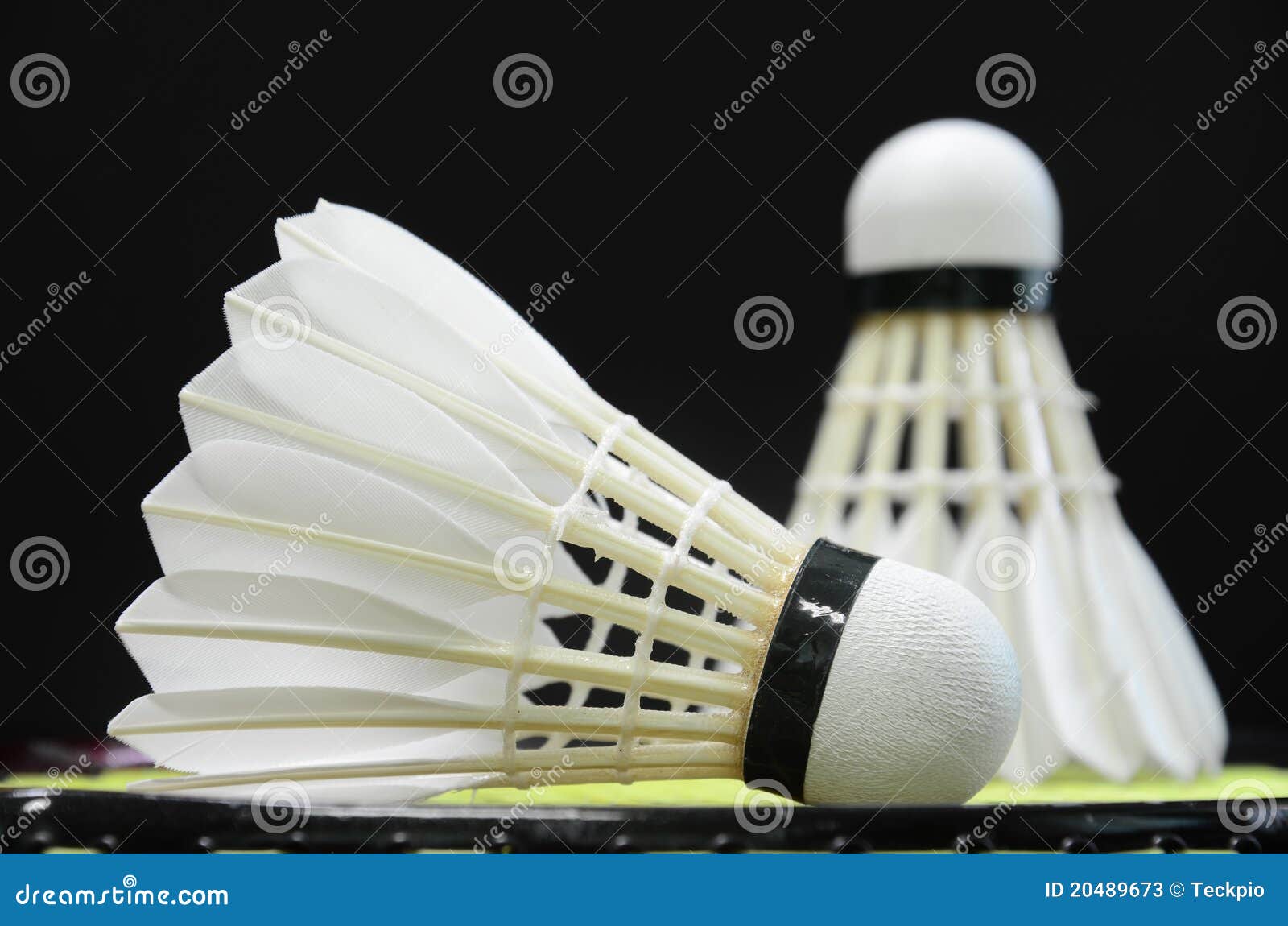 Shuttlecock stock image. Image of racket, black, shuttlecock - 20489673