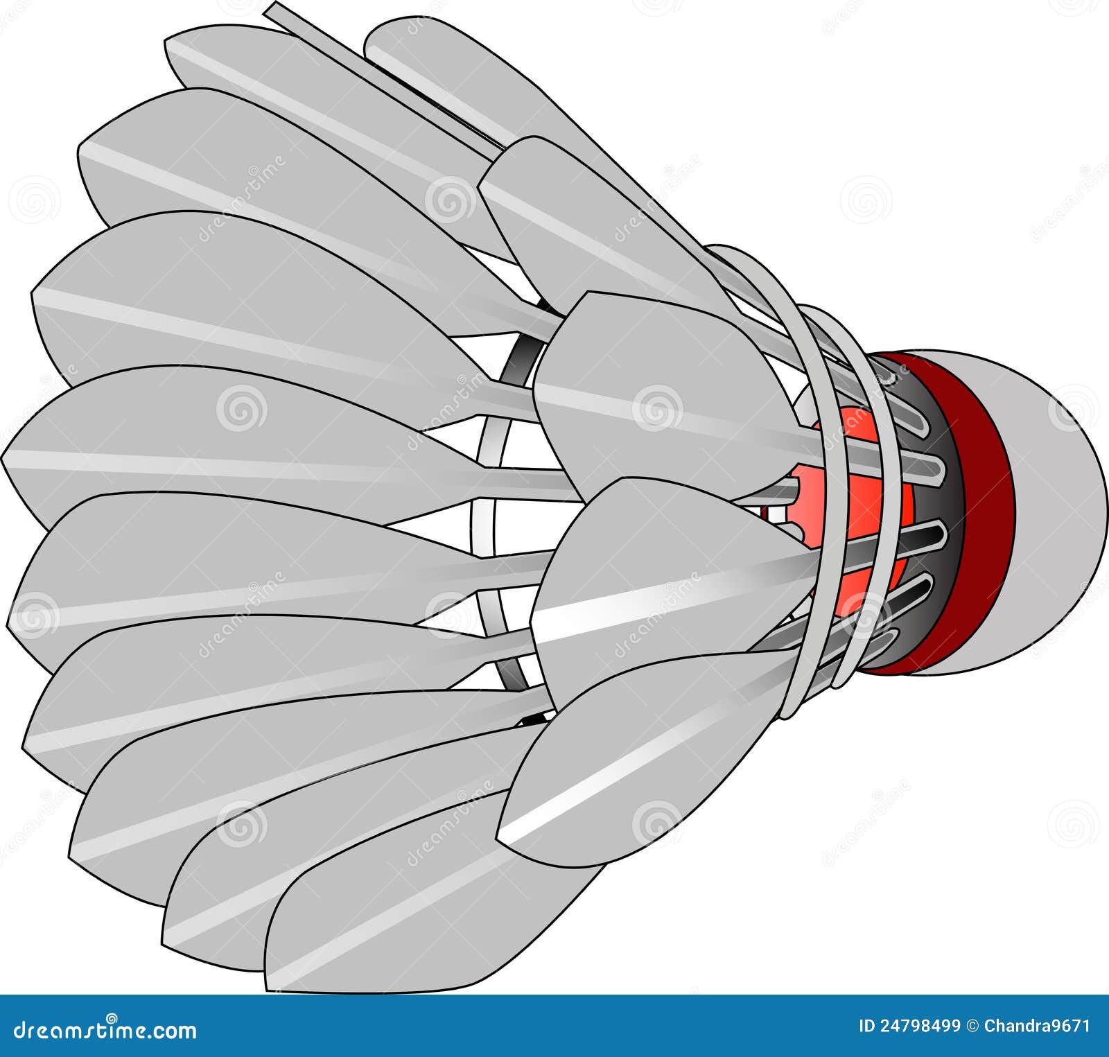 Shuttlecock stock vector. Illustration of vector, shuttle - 24798499