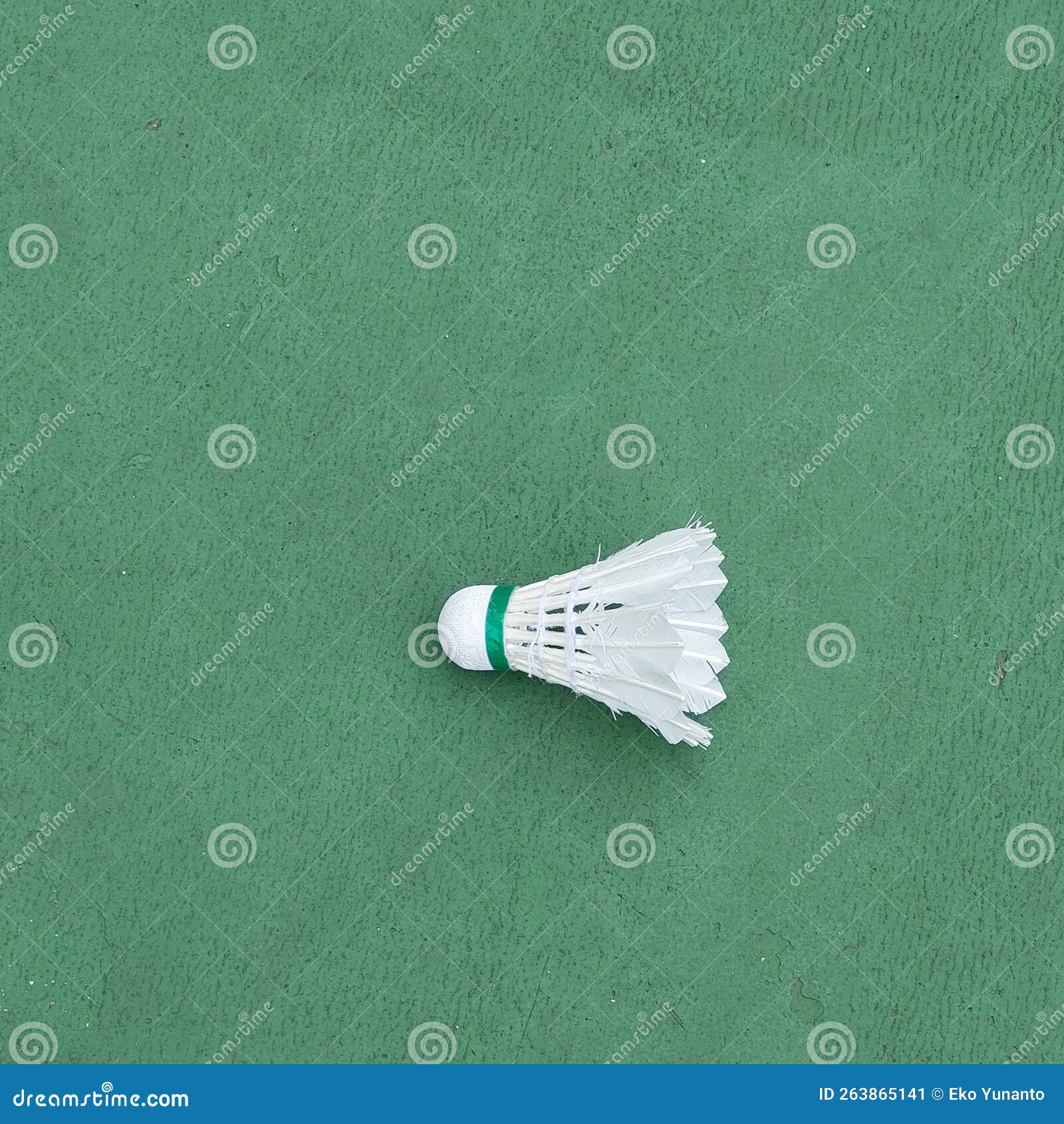 Shuttlecock on the Badminton Court, after the Smash Stock Image - Image ...