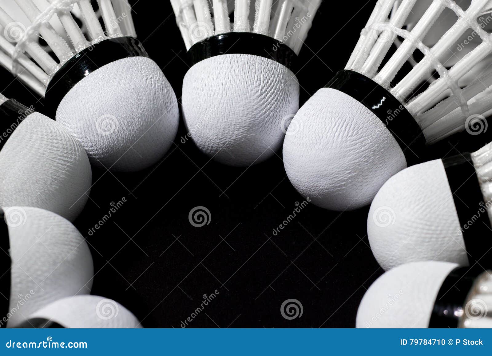 Shuttlecock on a Black Background. Stock Photo - Image of fighting ...
