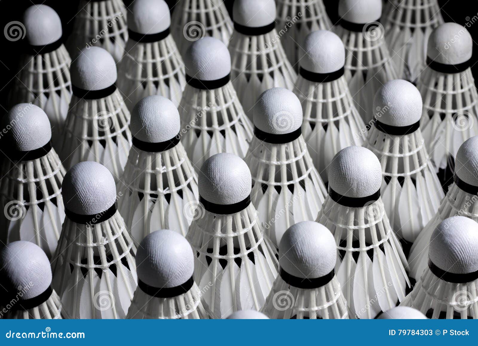 Shuttlecock on a Black Background. Stock Image - Image of athlete, draw ...