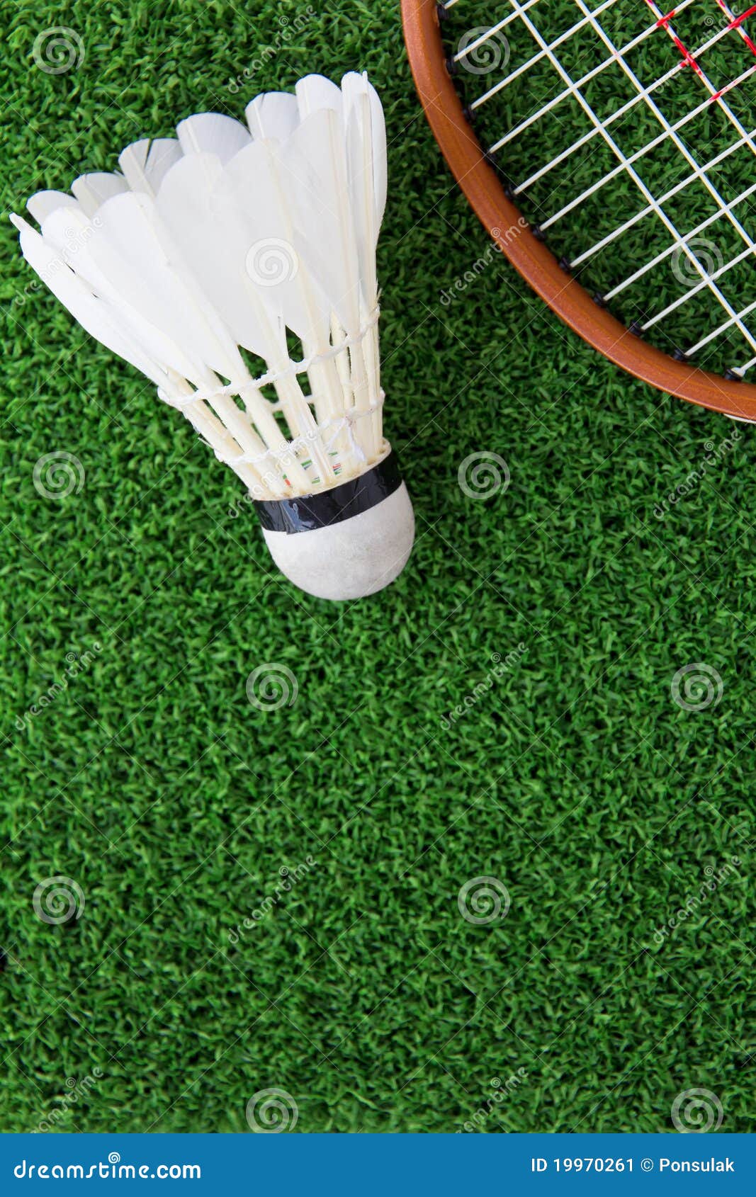 Shuttlecock on court stock image. Image of objects, shuttlecock - 19970261