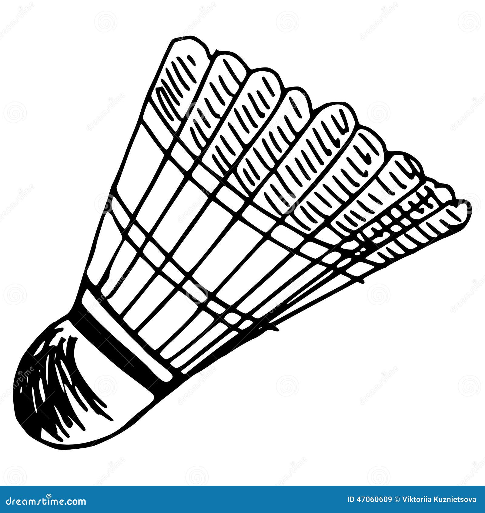Shuttlecock stock illustration. Illustration of professional - 47060609