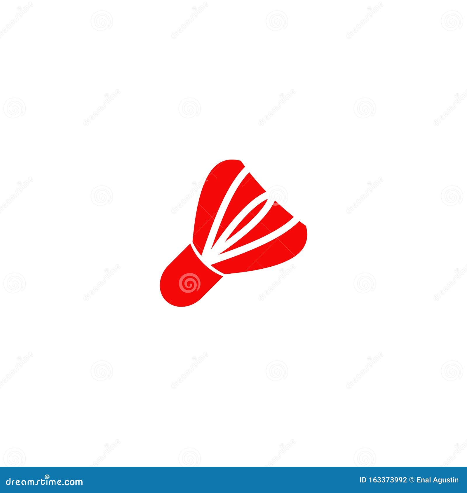 Shuttlecock Icon Logo Design for Badminton Activity Stock Vector ...