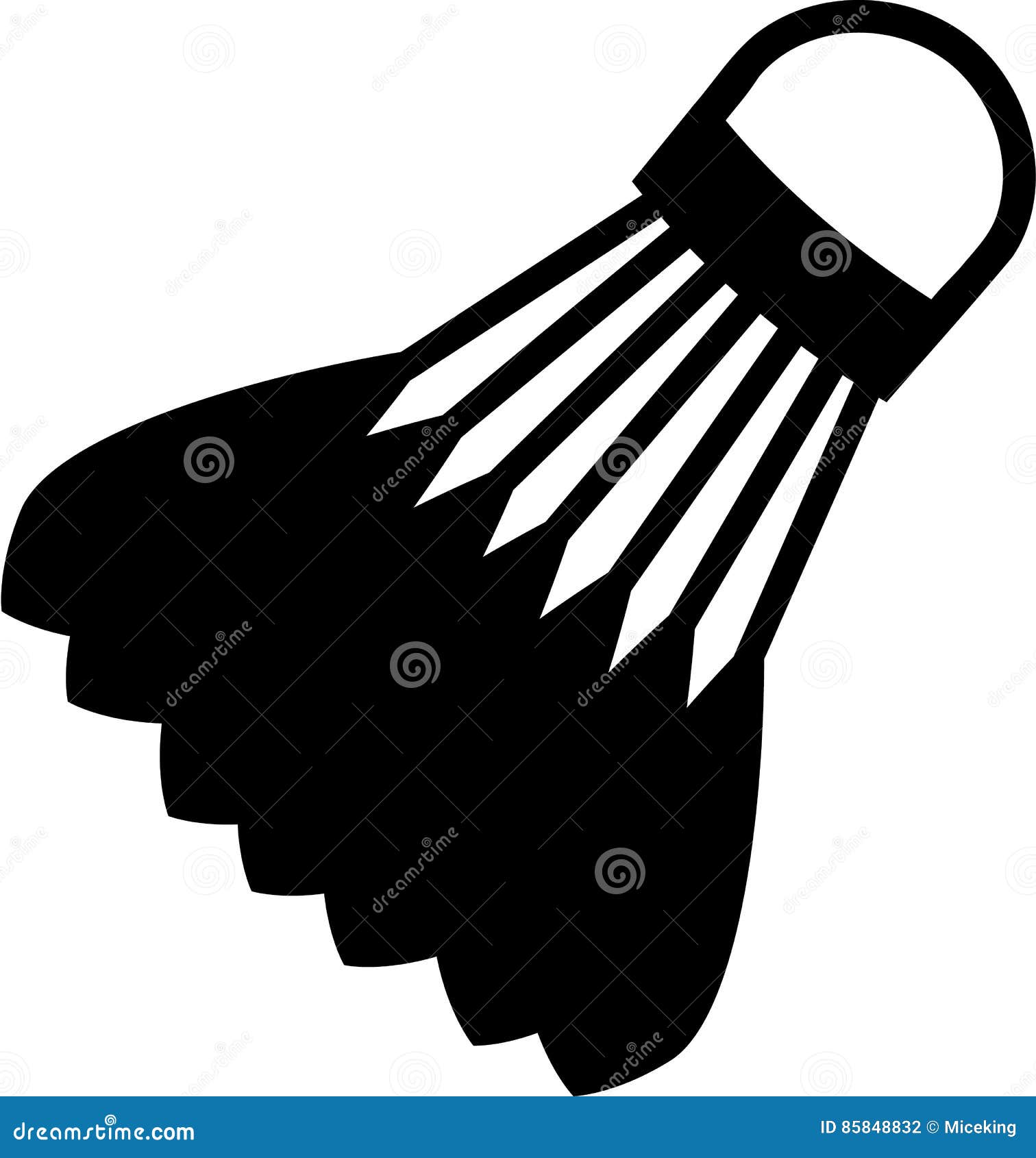 Shuttlecock Icon Vector Illustration | CartoonDealer.com #85848832