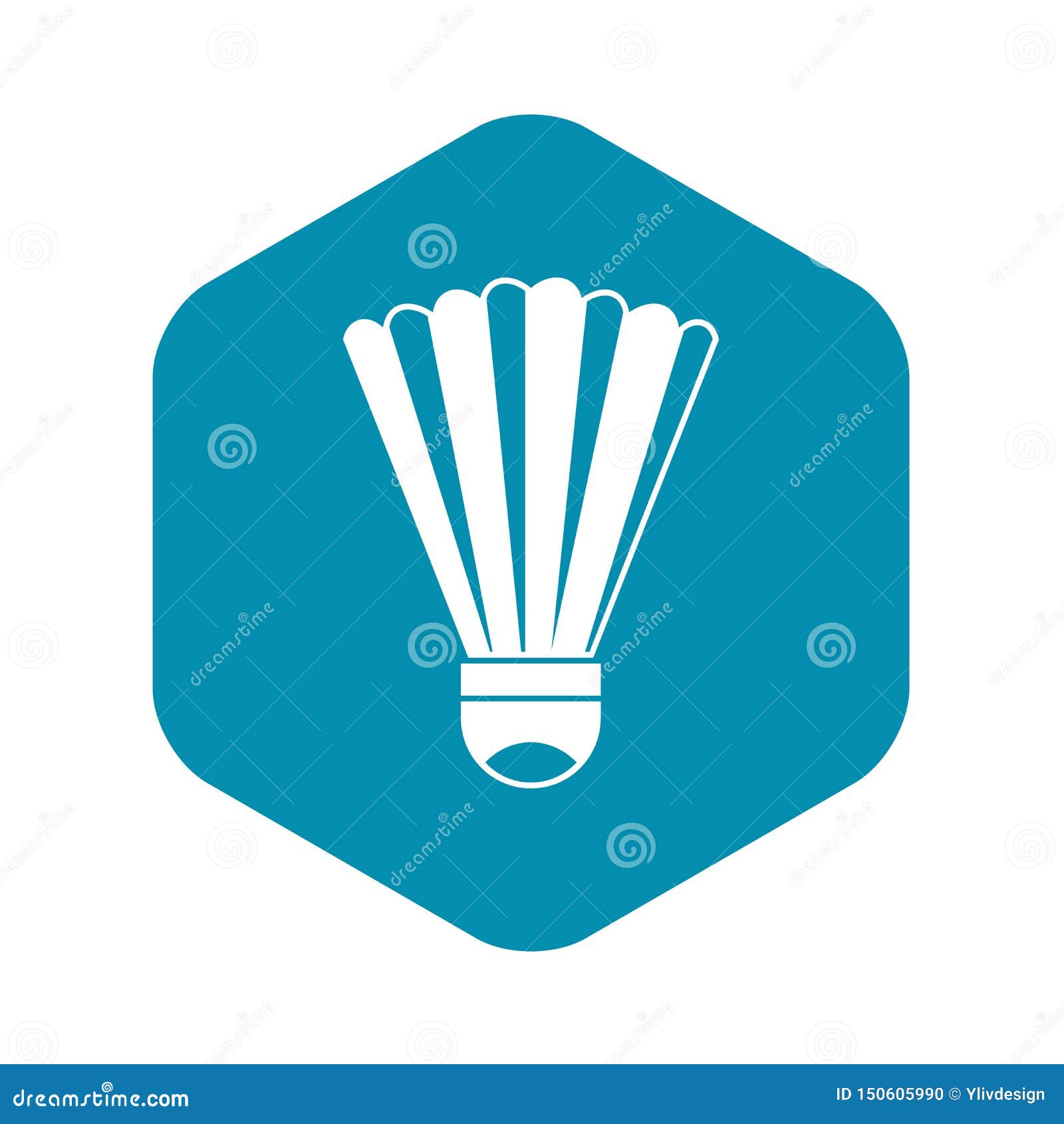 Shuttlecock Icon, Simple Style Stock Vector - Illustration of play ...