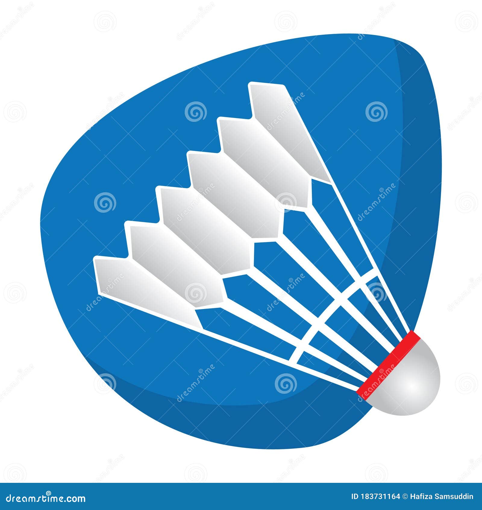 A Shuttlecock Illustration. Stock Illustration - Illustration of ...
