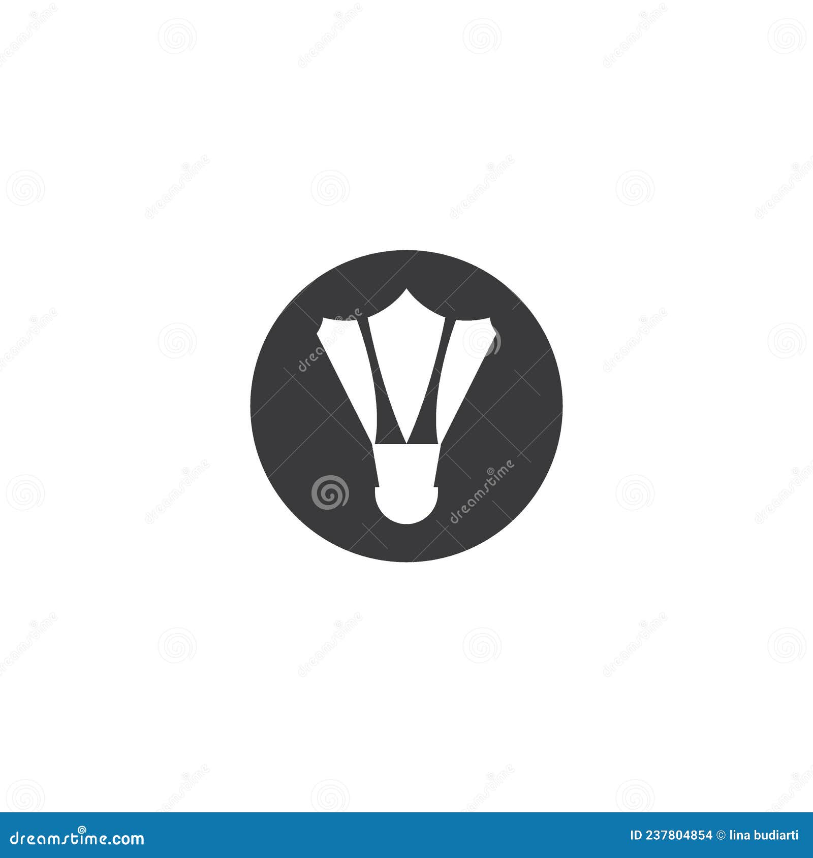Shuttlecock logo stock vector. Illustration of championship - 237804854
