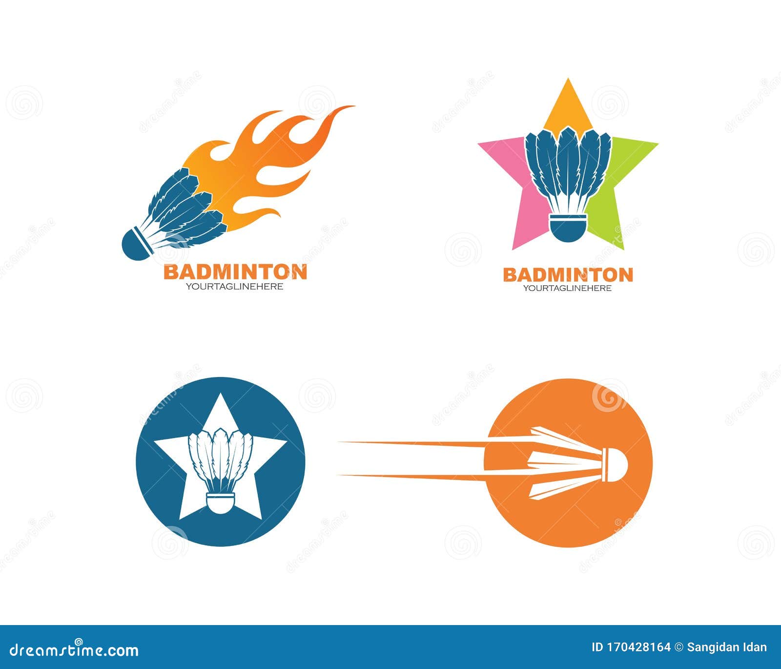 Shuttlecock Vector Icon Logo Illustration Design Stock Vector ...