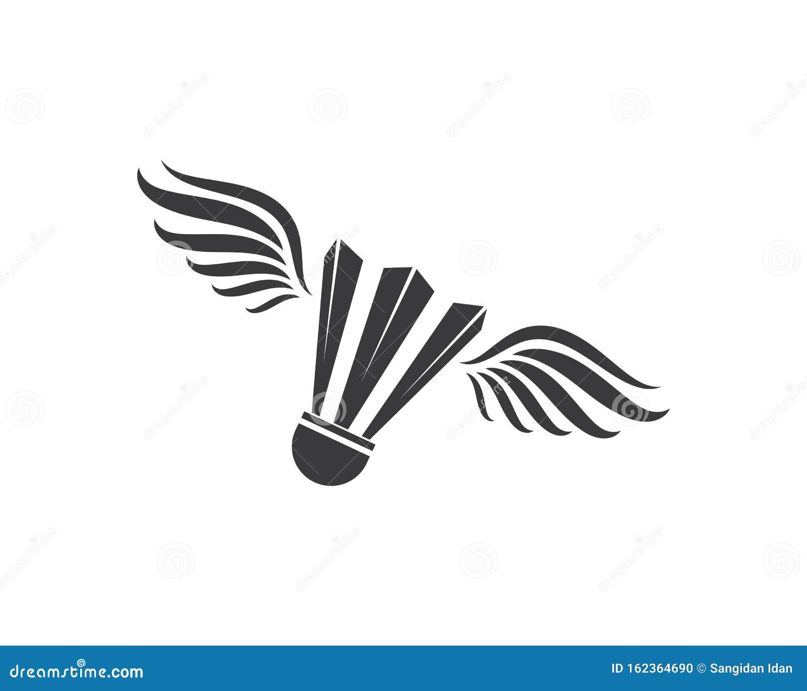 Shuttlecock Vector Icon Logo Illustration Design Stock Vector ...