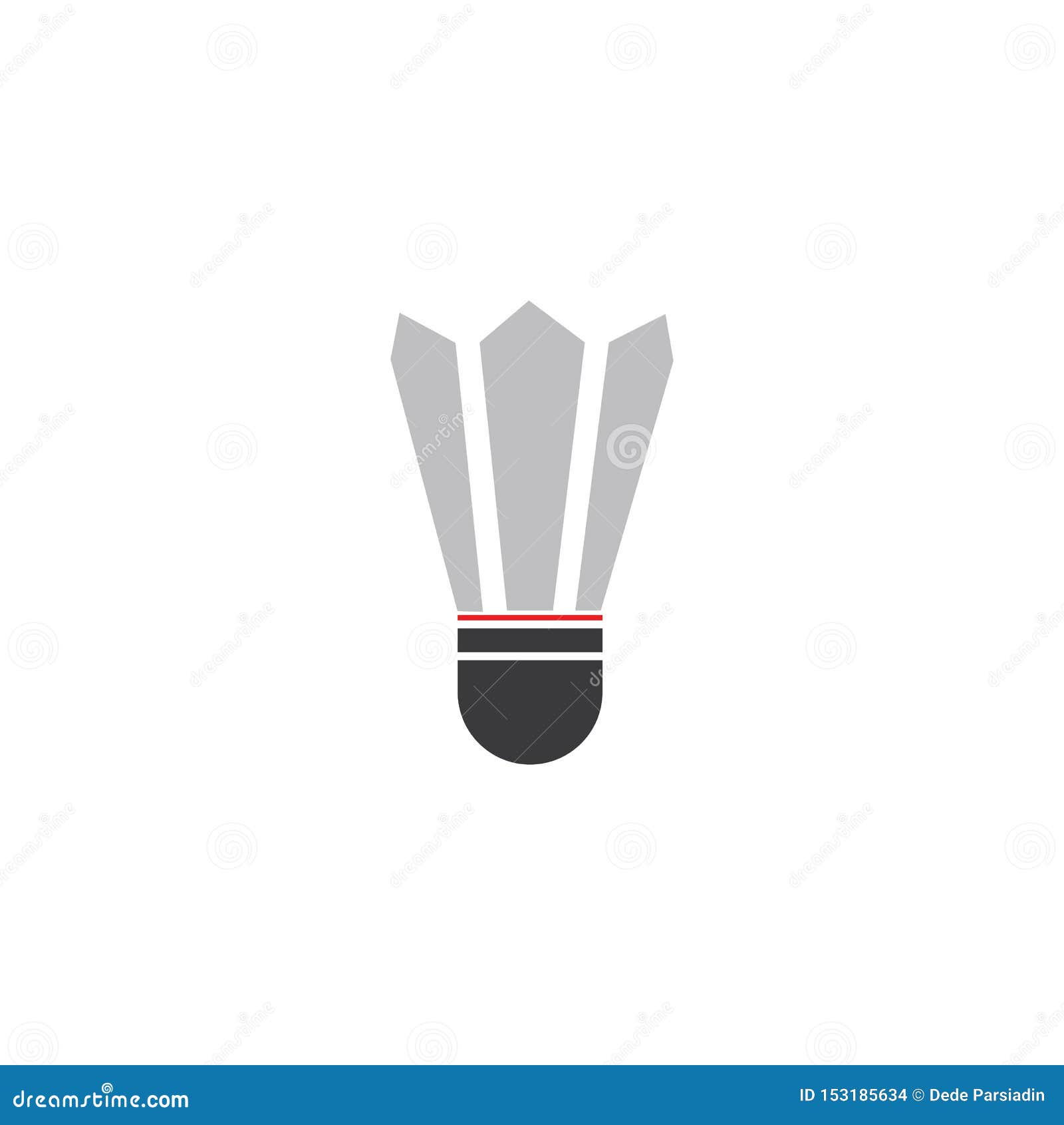 Shuttlecock stock vector. Illustration of leisure, event - 153185634