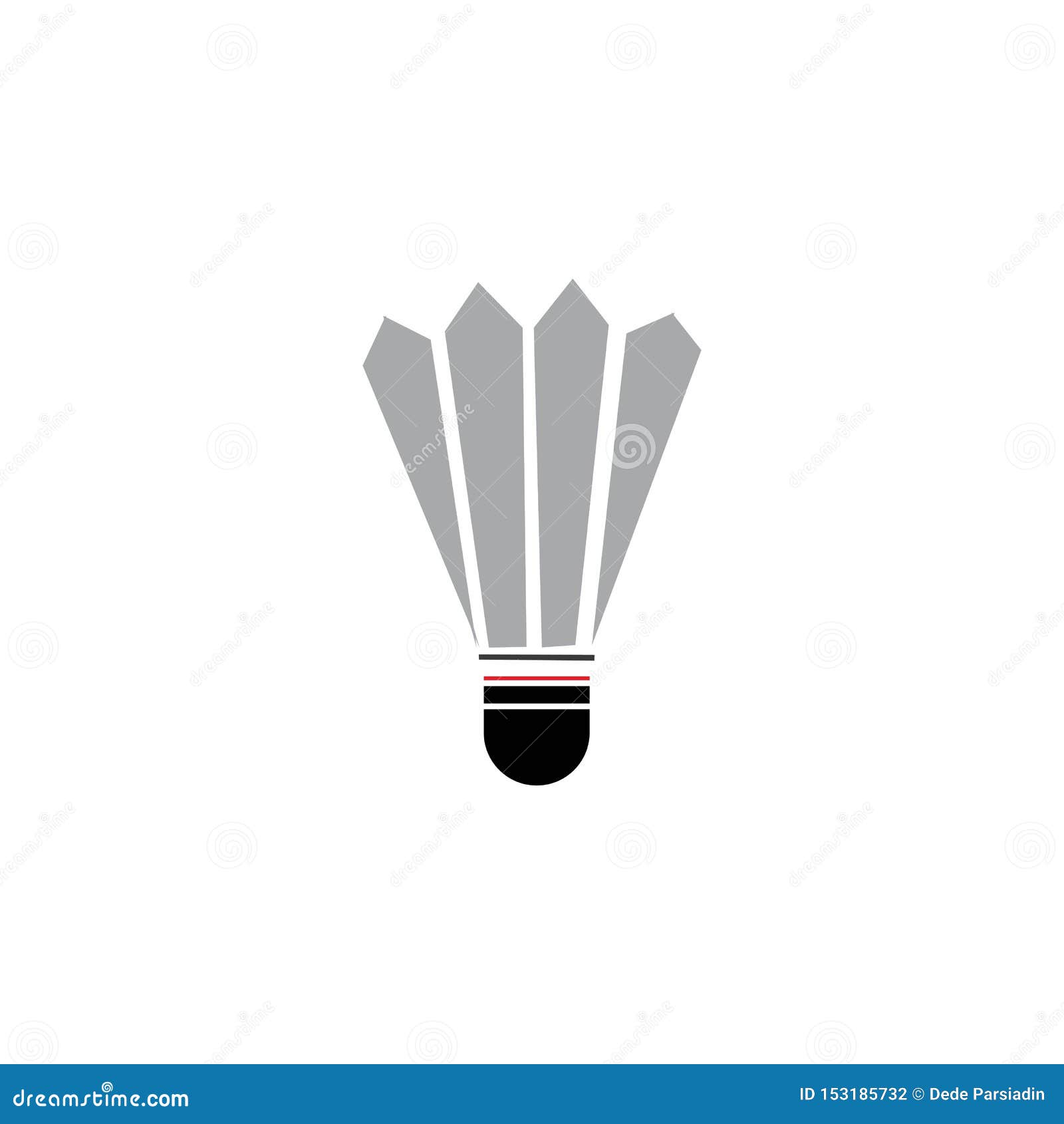 Shuttlecock stock vector. Illustration of racket, recreation - 153185732