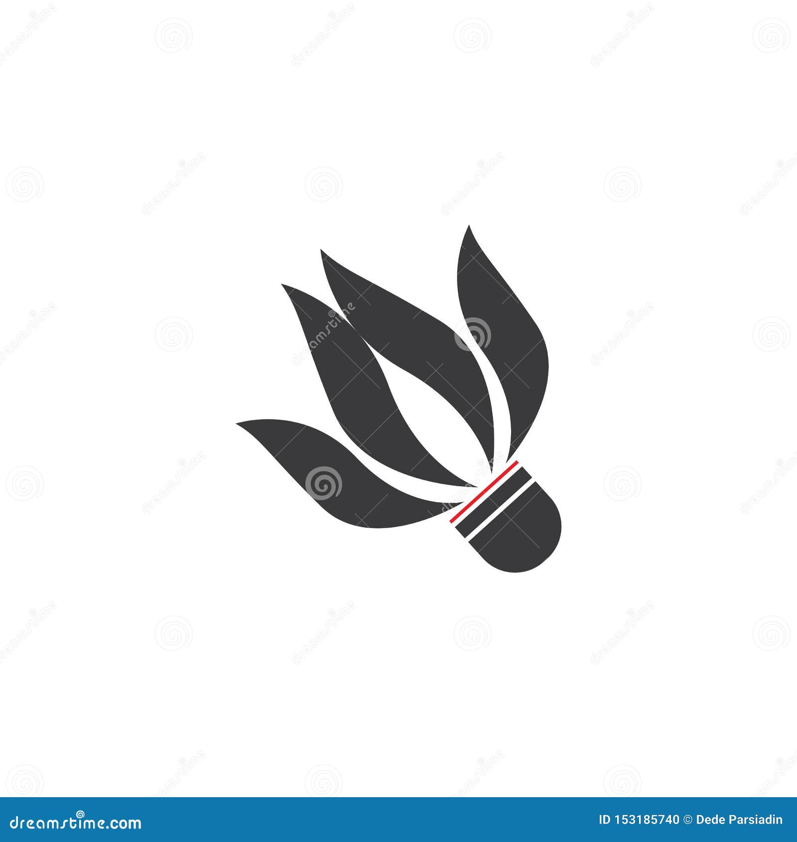 Shuttlecock stock vector. Illustration of contemporary - 153185740