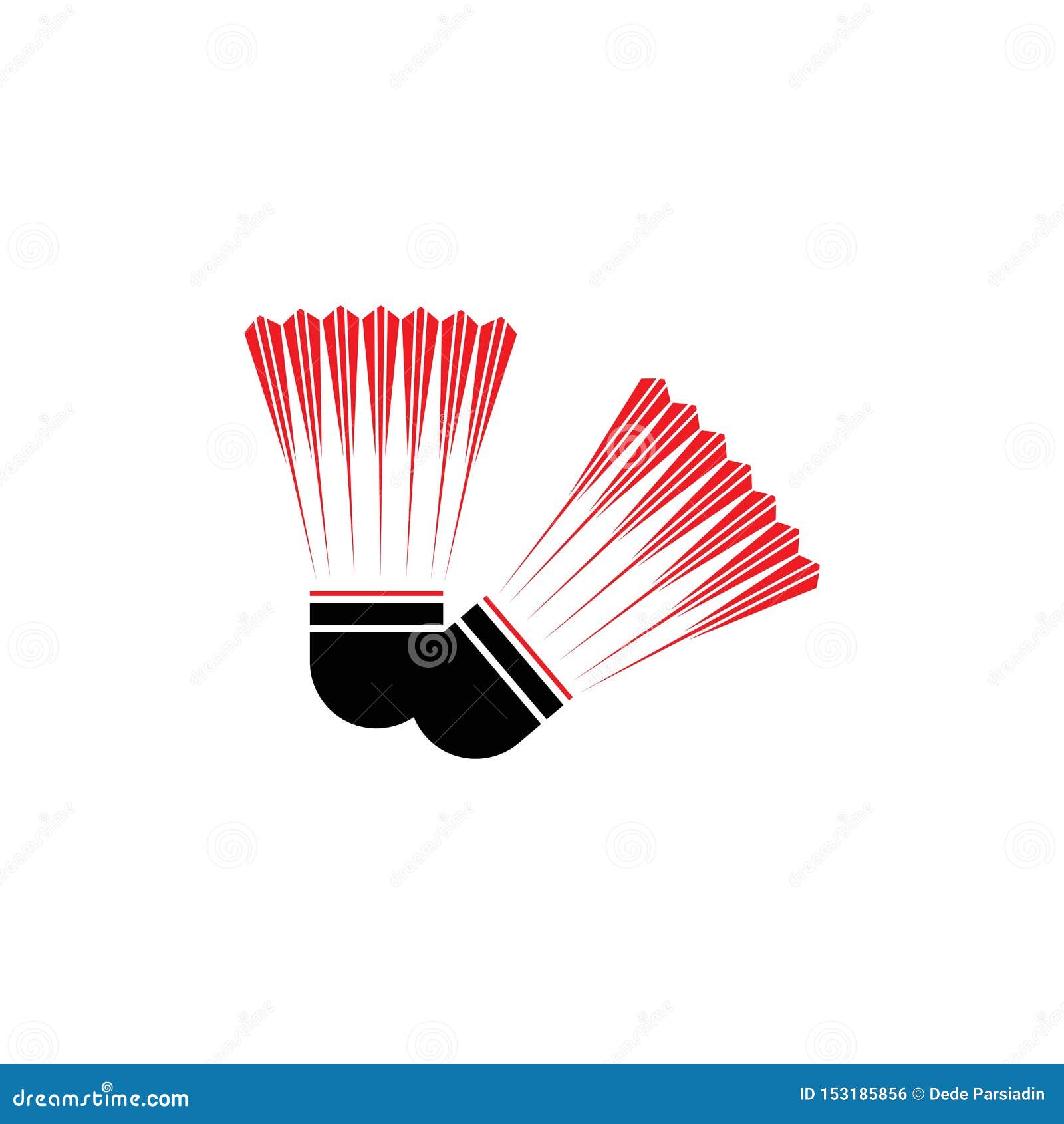 Shuttlecock stock vector. Illustration of shuttlecock - 153185856