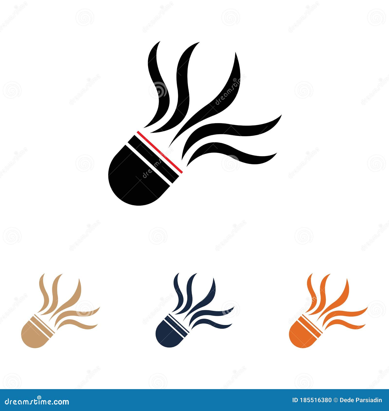 Shuttlecock stock illustration. Illustration of mature - 185516380