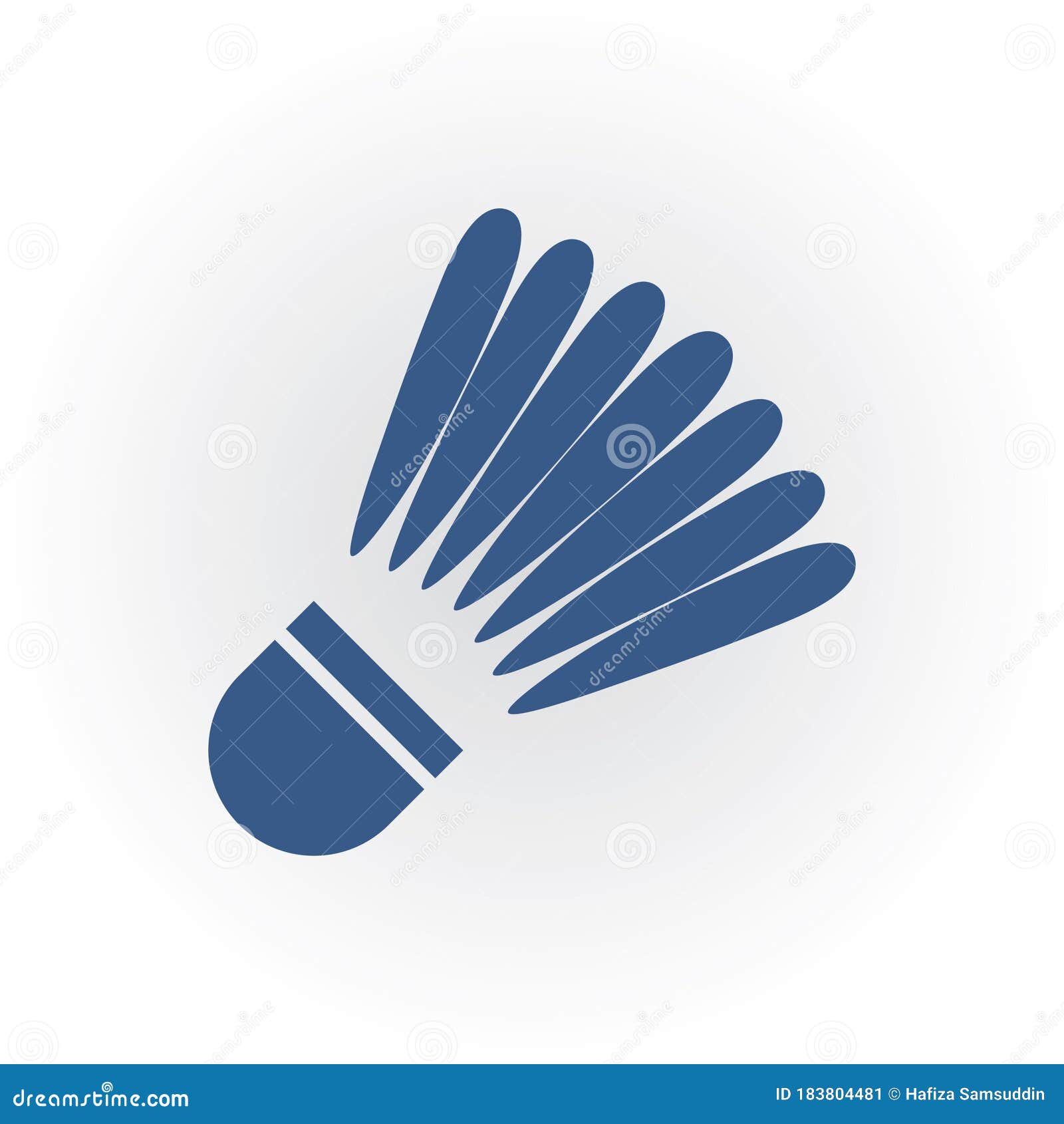 Shuttlecock. Vector Illustration Decorative Background Design Stock ...